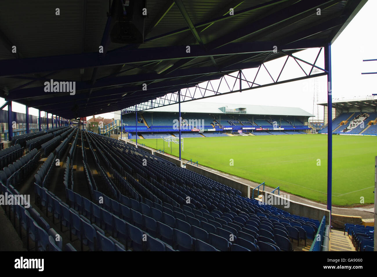 A general view of Fratton Park, the home of Barclays Premiership side ...