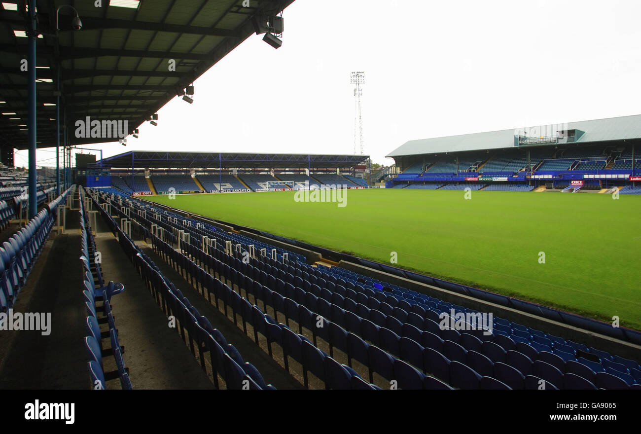 A general view of Fratton Park, home of Portsmouth, showing the Milton ...