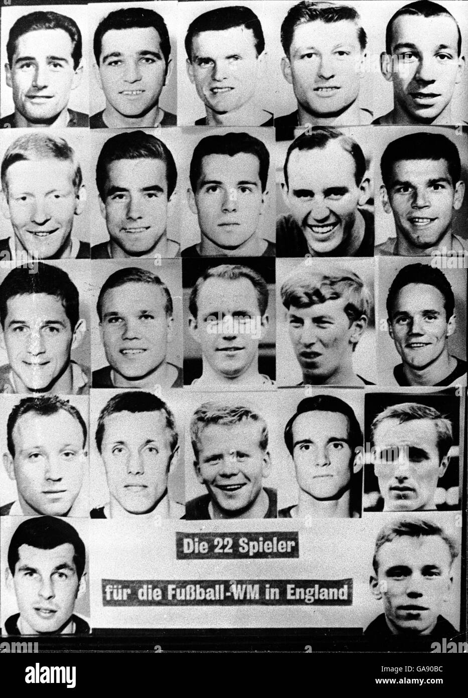 1966 world cup england squad Black and White Stock Photos & Images - Alamy