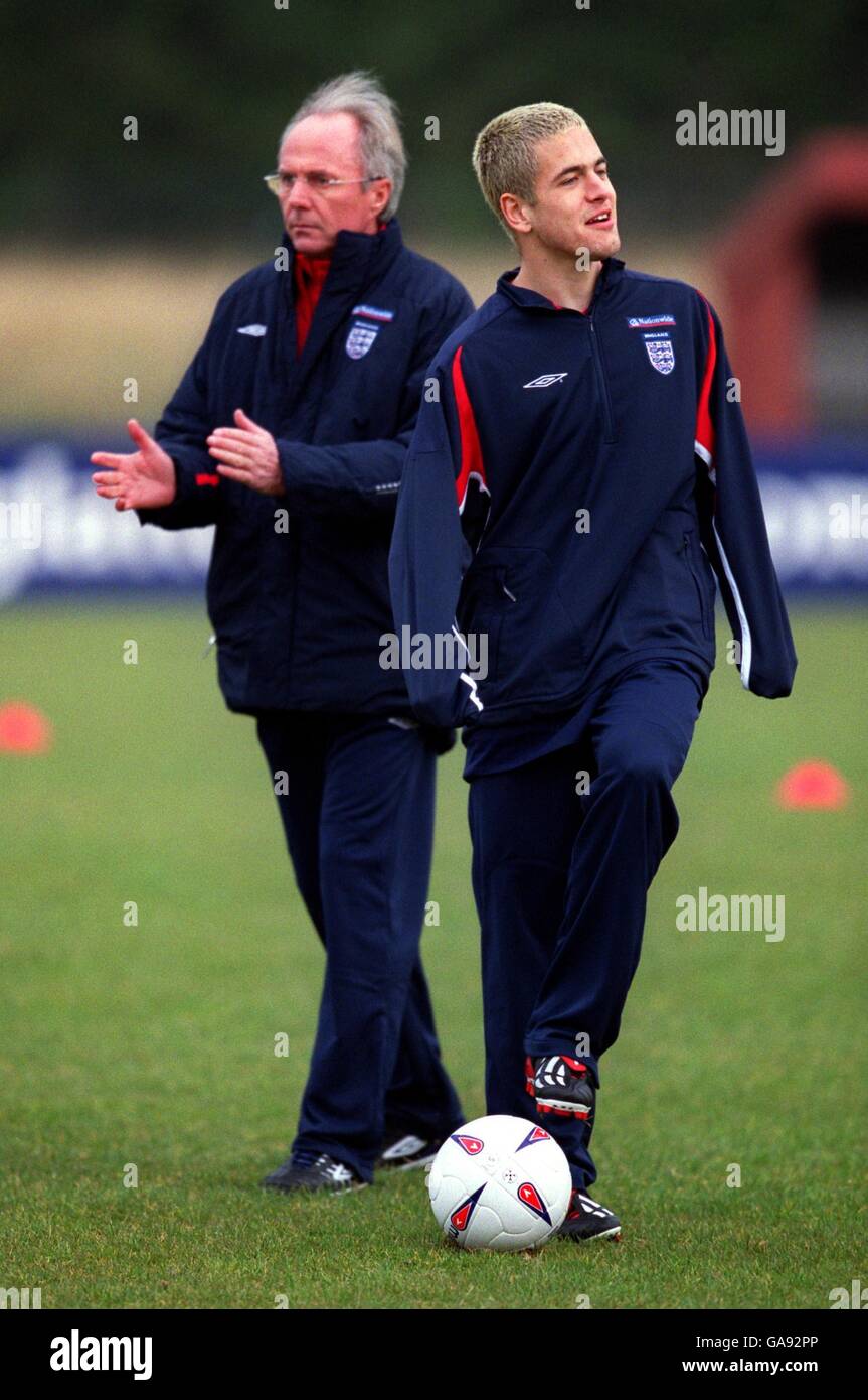 International Soccer - England Training Stock Photo - Alamy
