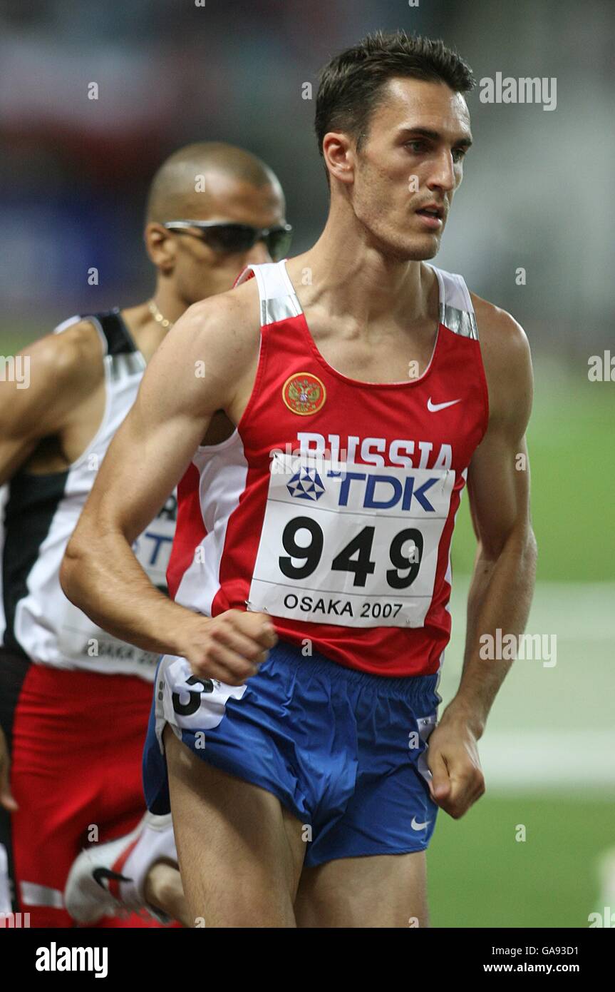 Athletics - IAAF World Athletics Championships - Osaka 2007 - Nagai Stadium. Russia's Dmitriy ...