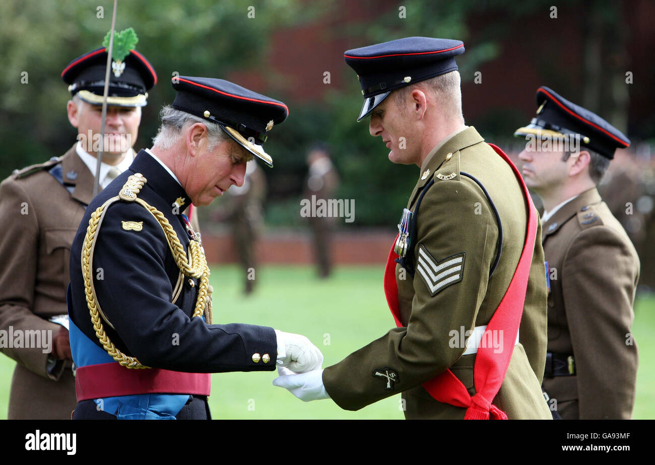 The Prince of Wales as Colonel-in-Chief of the new Mercian Regiment ...
