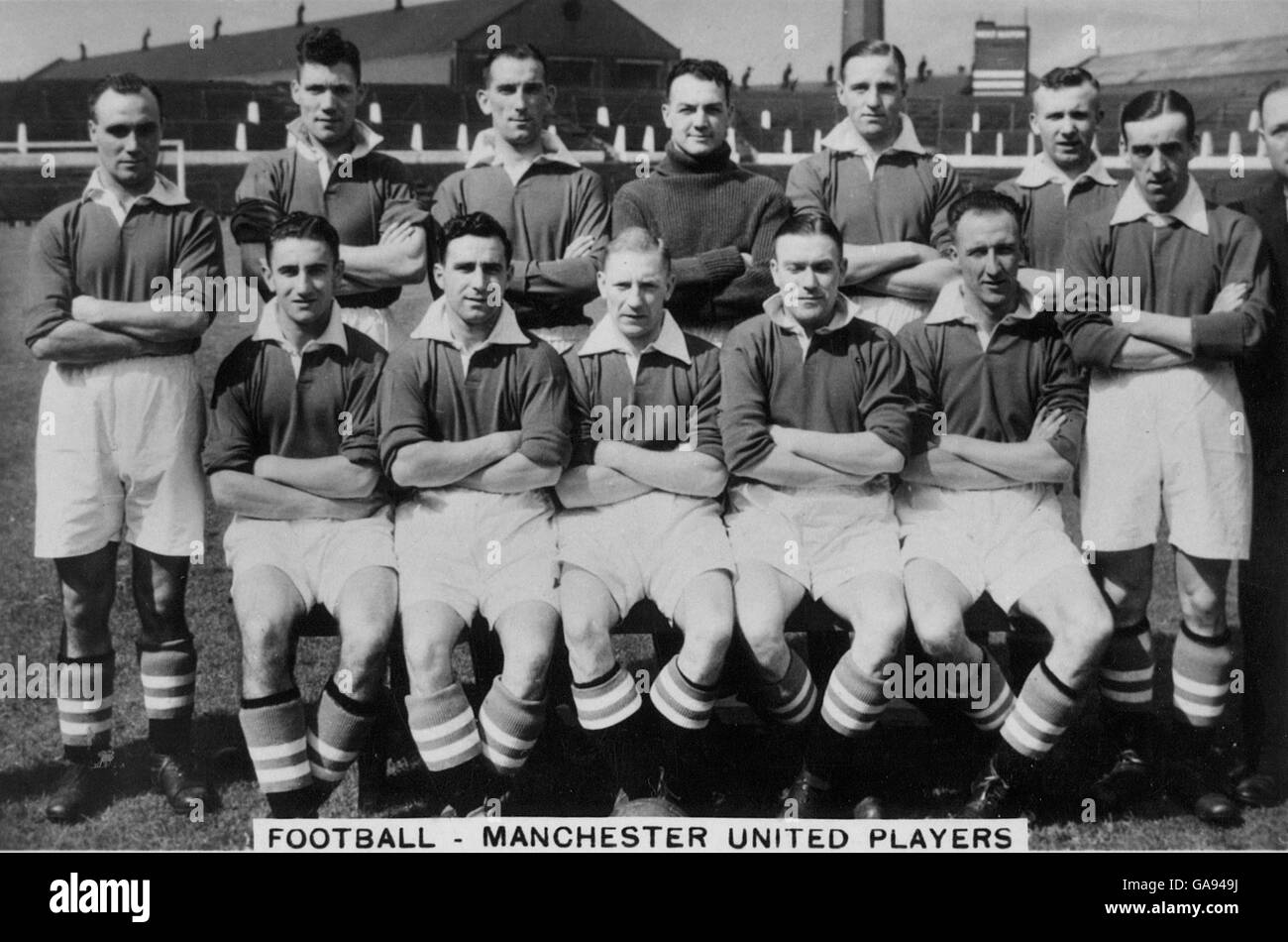 Manchester United team group: (back row, l-r) Tommy Bamford, Jack ...