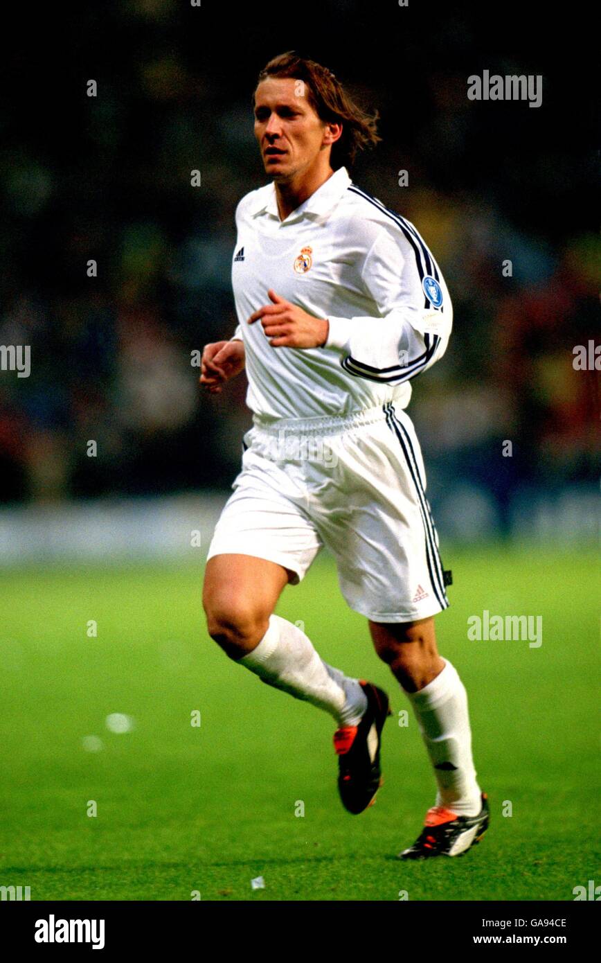 Uefa Champions League Final Michel Salgado High Resolution Stock ...