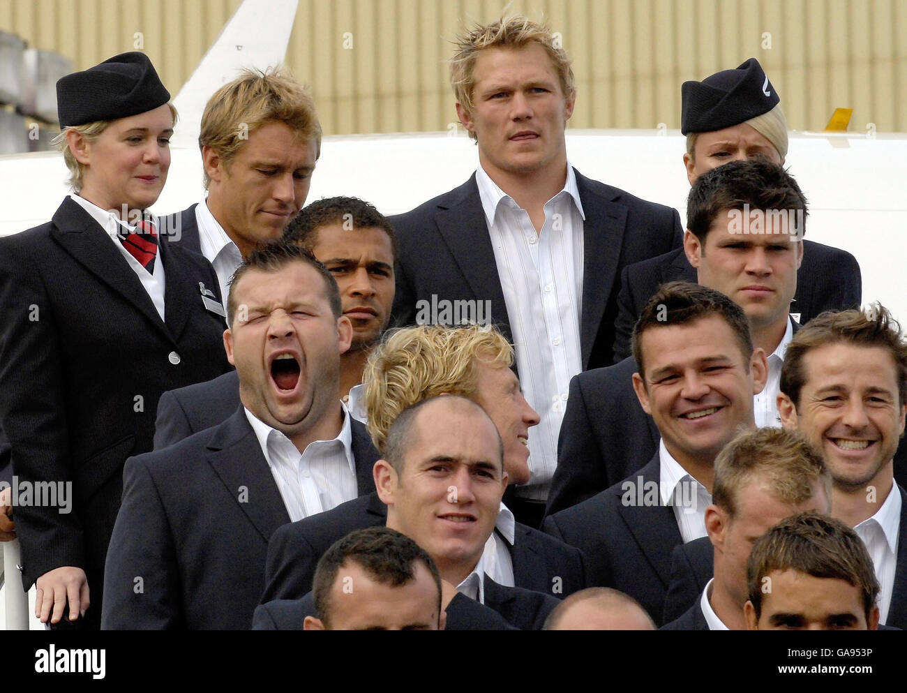 Rugby Union - England Team Departure - Heathrow Stock Photo - Alamy