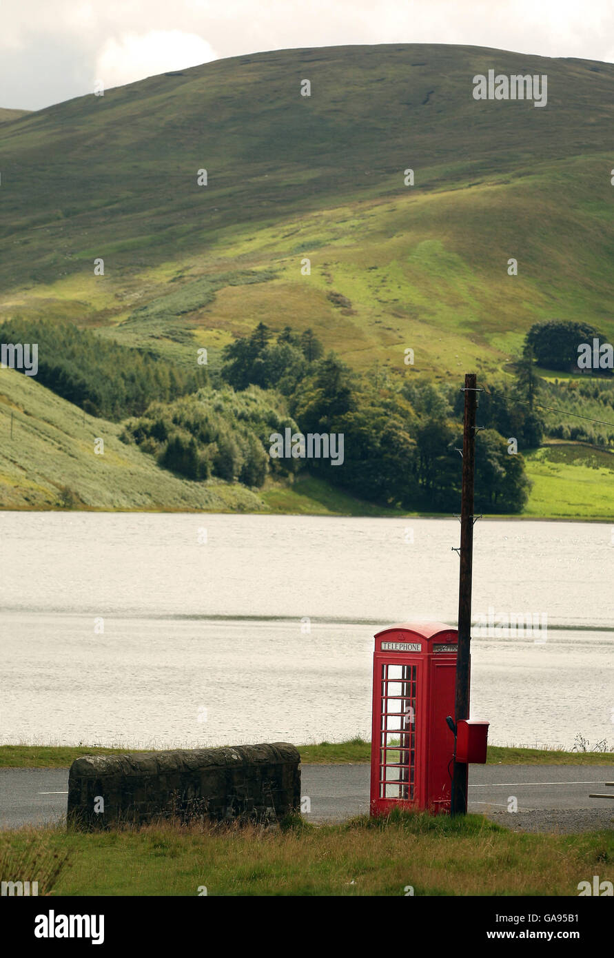 Scottish Borders Feature. Remote phone box in the Scottish Borders ...