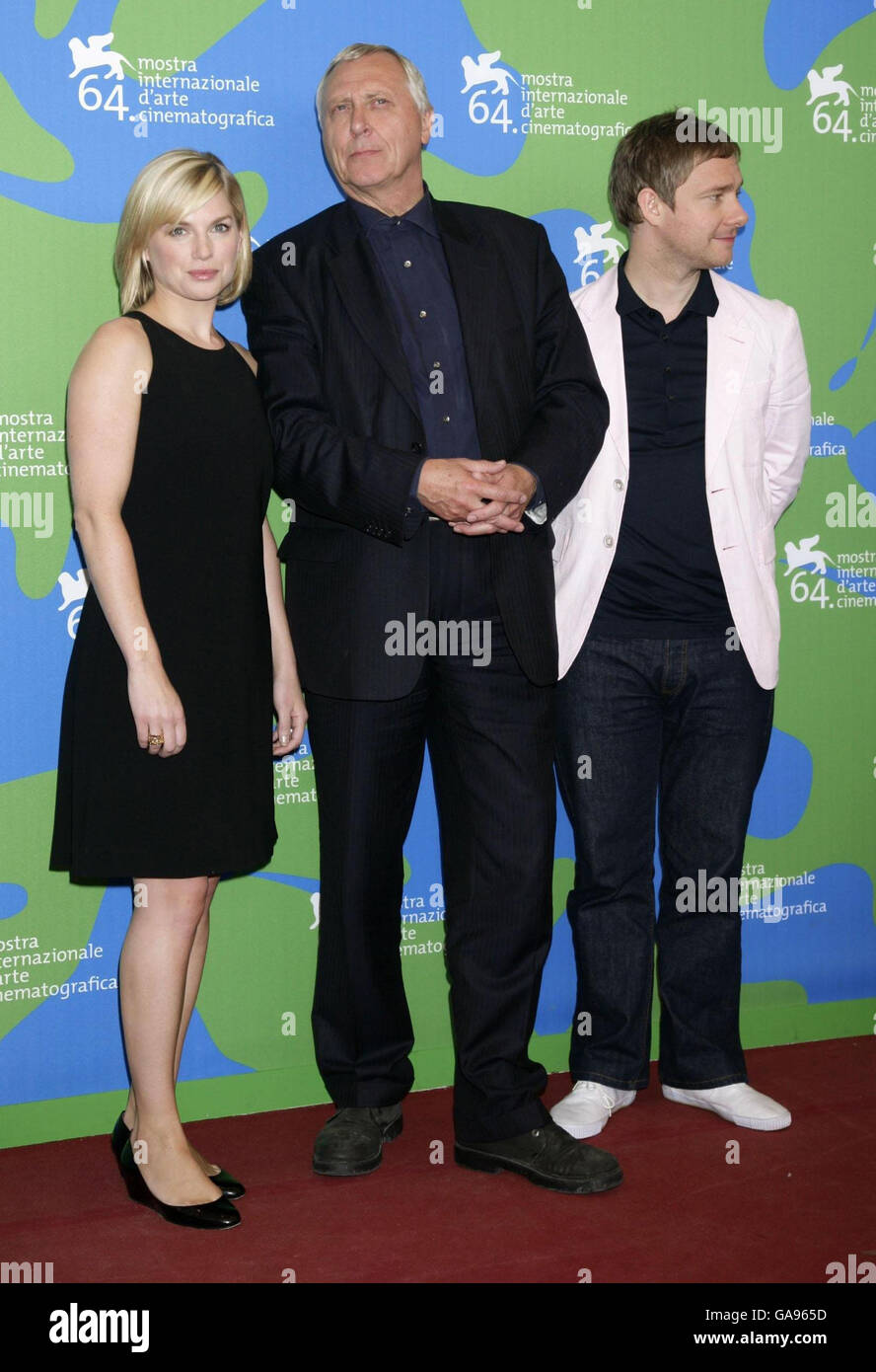 AP OUT Director of the film Peter Greenaway (centre) with stars Martin ...