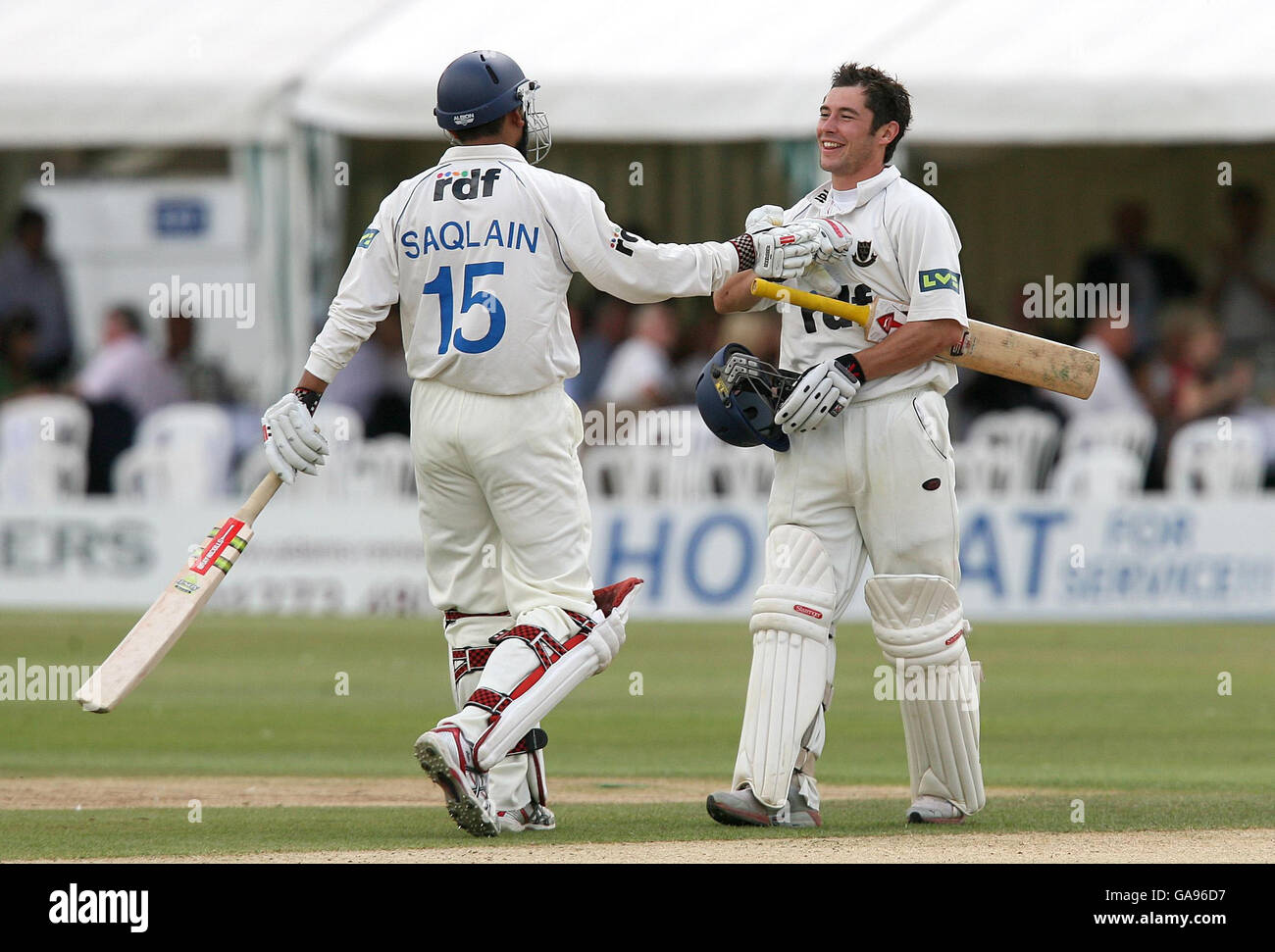Full length celebrating bat helmet gloves mangsb hi-res stock ...