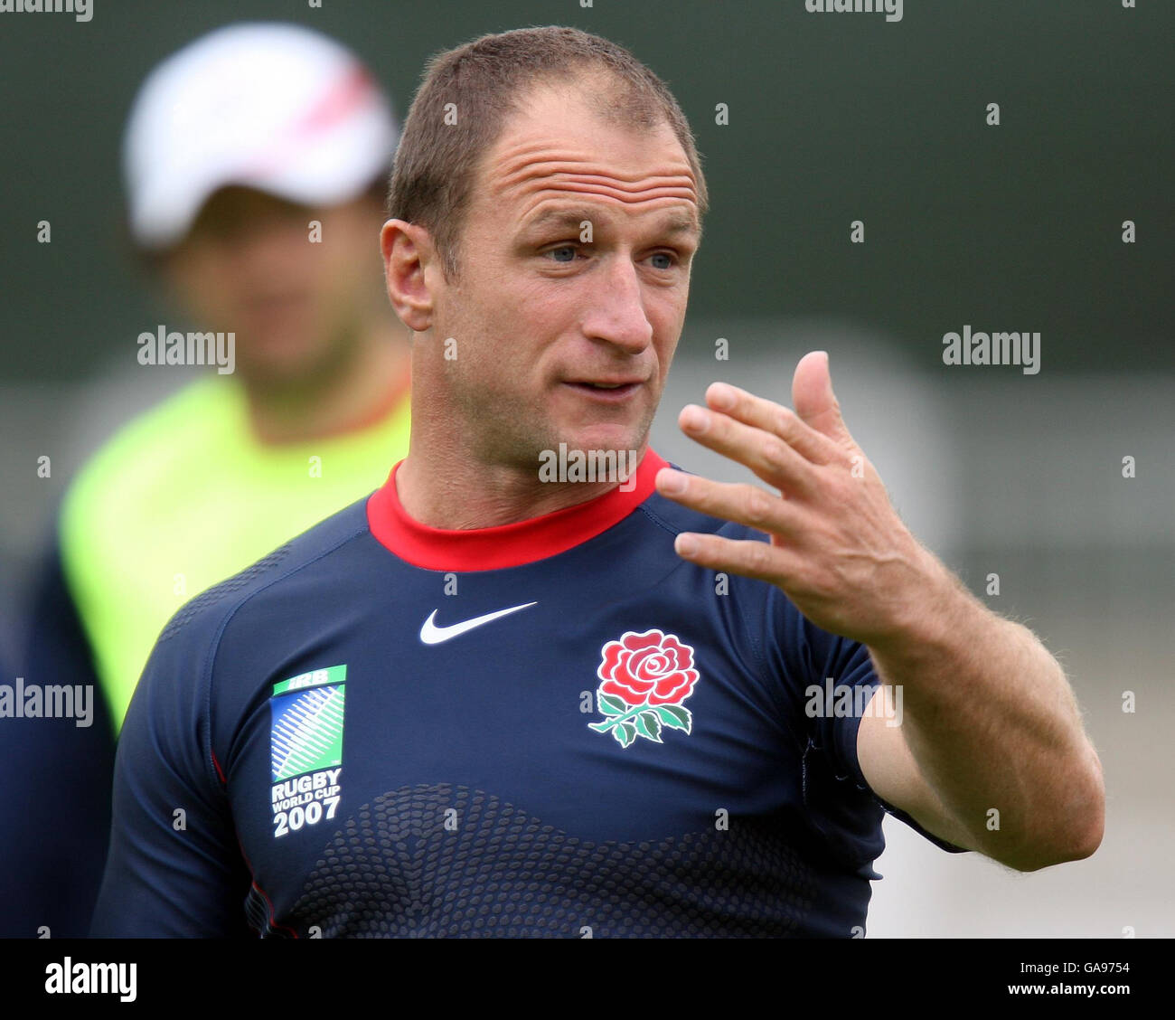 Mike Catt during England's training session at Stade Montbaroun ...