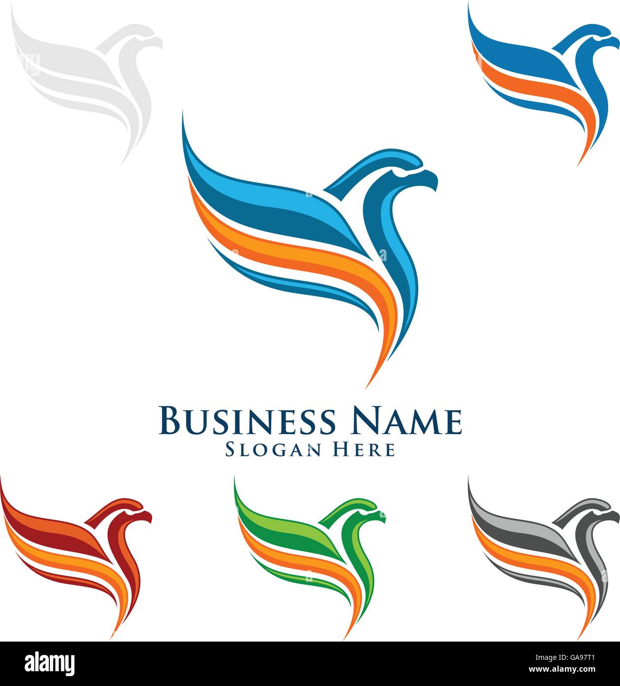 Eagle fly logo design, vector of eagle Bird ,Falcon, Hawk, isolated on ...