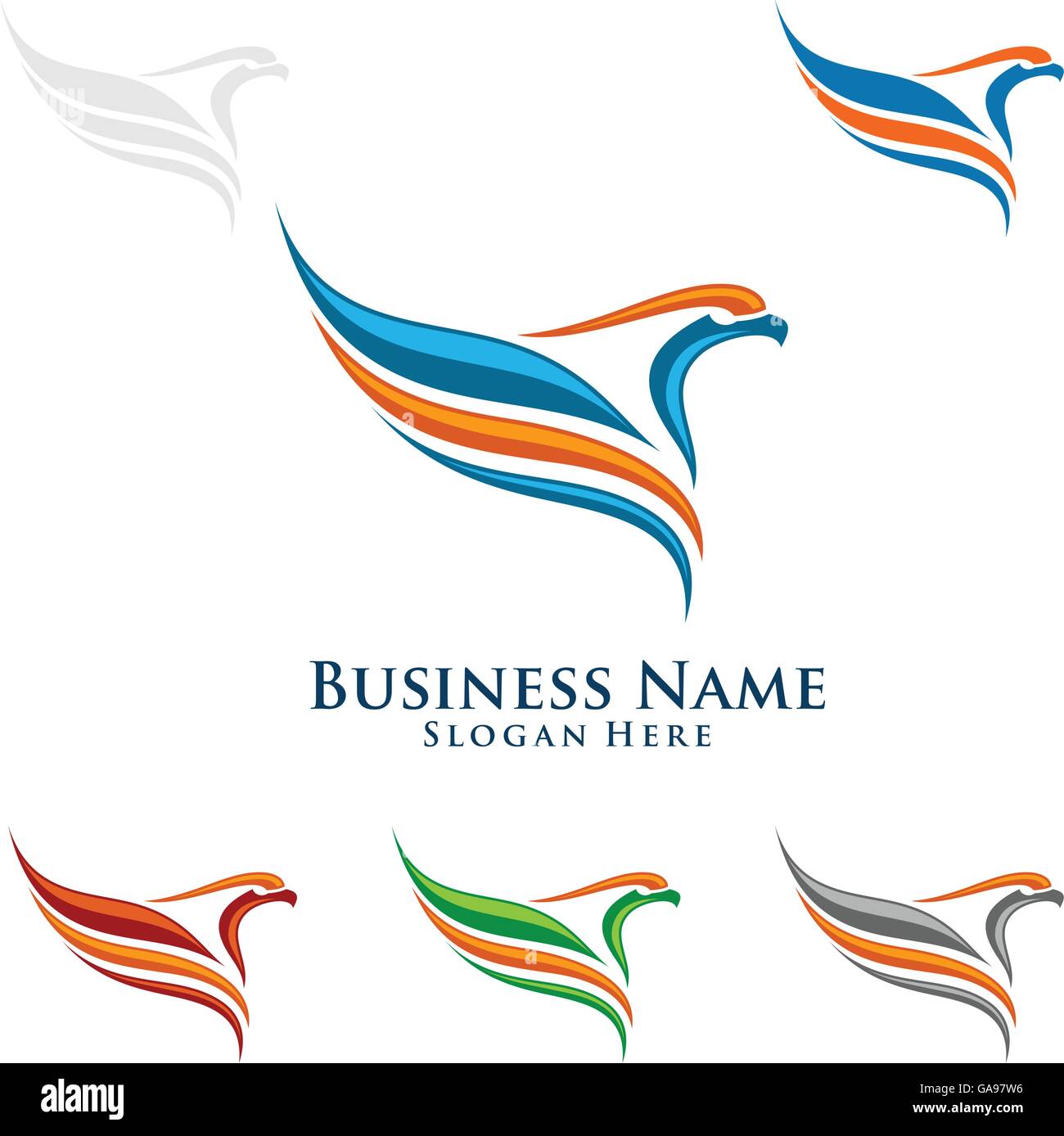 Eagle fly logo design, vector of eagle Bird ,Falcon, Hawk, isolated on ...