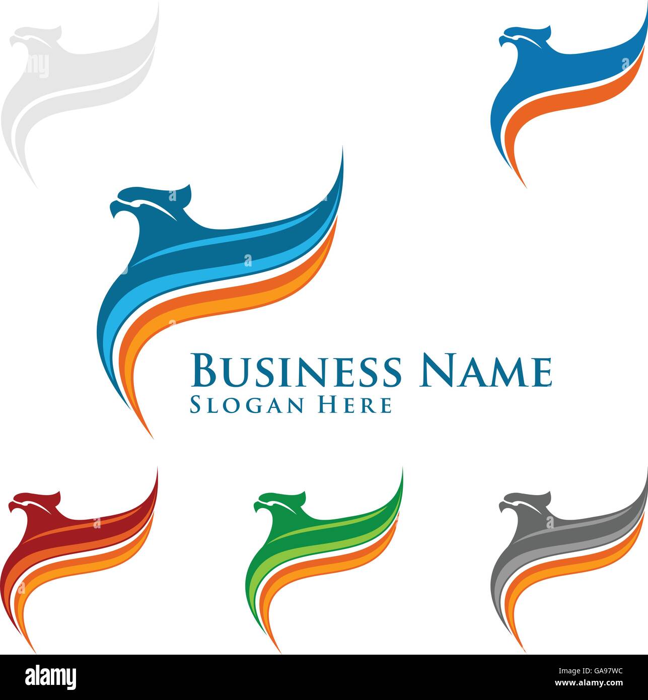 Eagle fly logo design, vector of eagle Bird ,Falcon, Hawk, isolated on ...