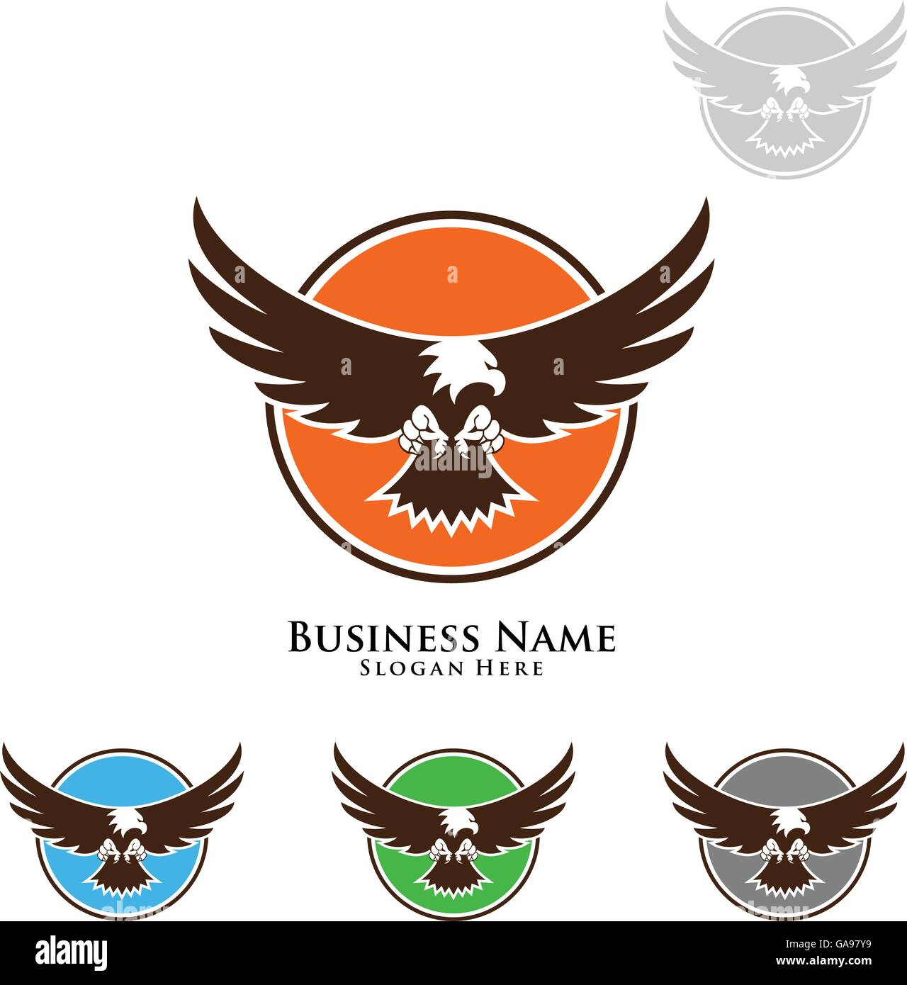 Eagle fly logo design, vector of eagle Bird ,Falcon, Hawk, isolated on ...