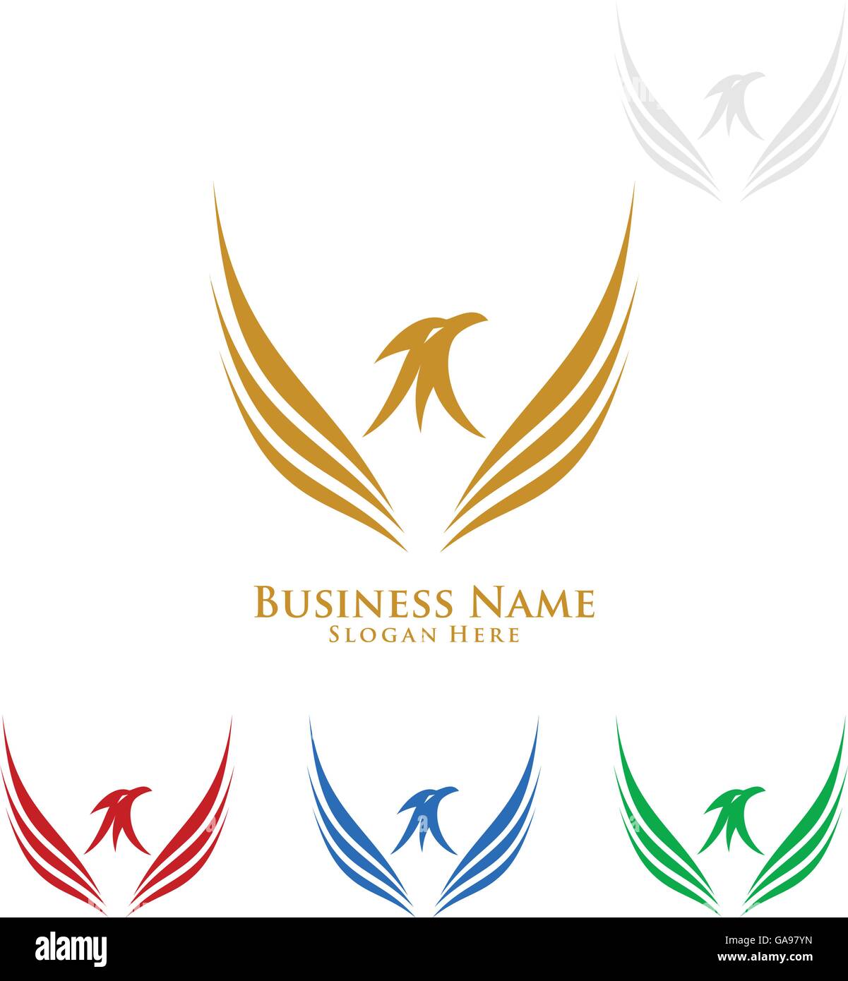 Eagle fly logo design, vector of eagle Bird ,Falcon, Hawk, isolated on ...