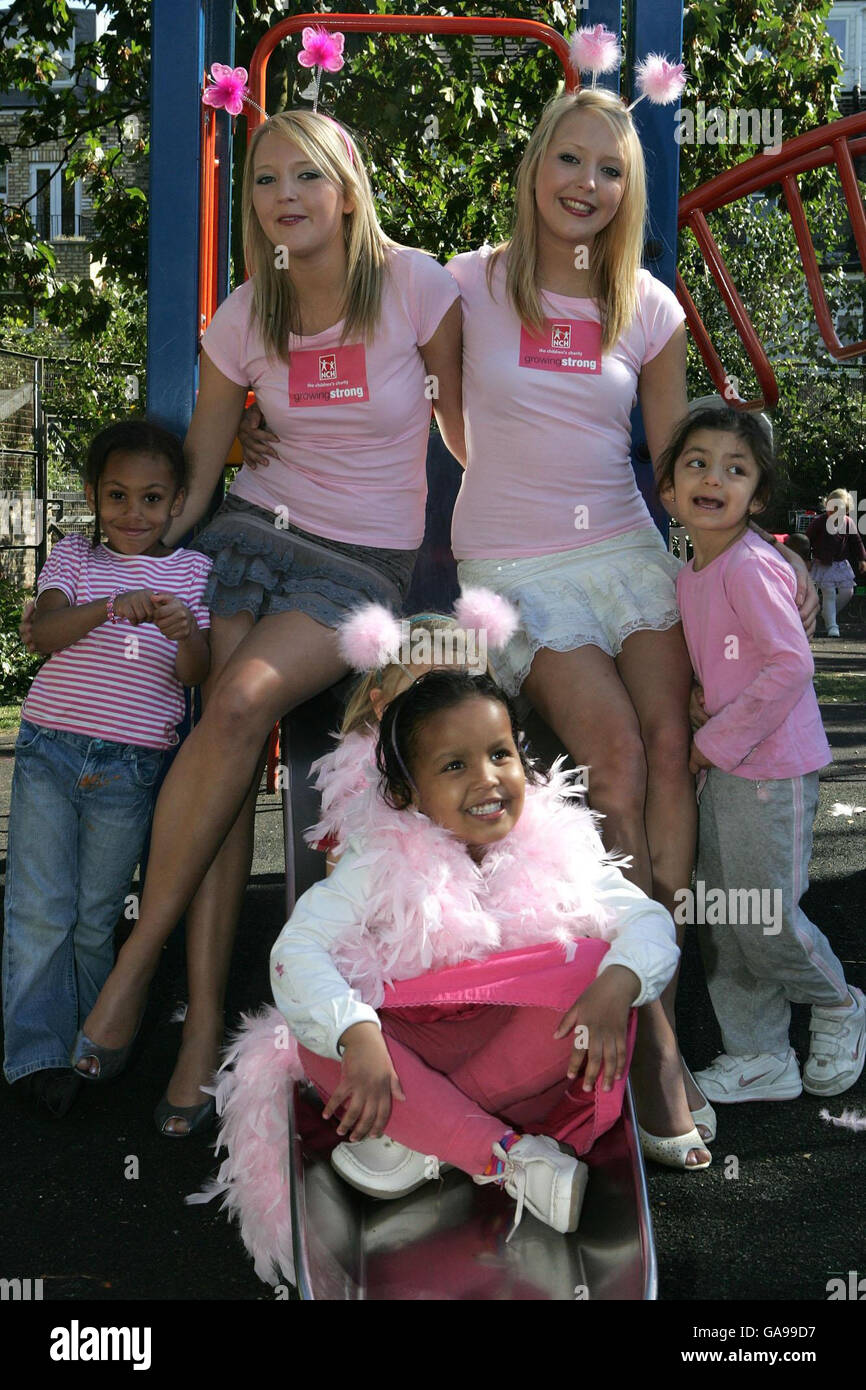Big brother twins lends support to nch campaign hi-res stock ...