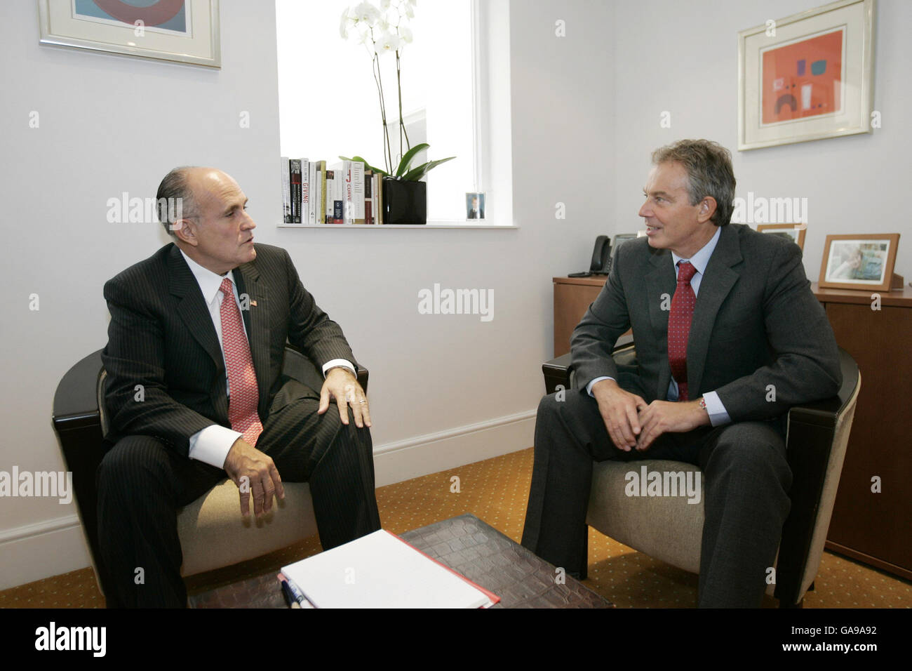Guiliani visits the UK Stock Photo - Alamy