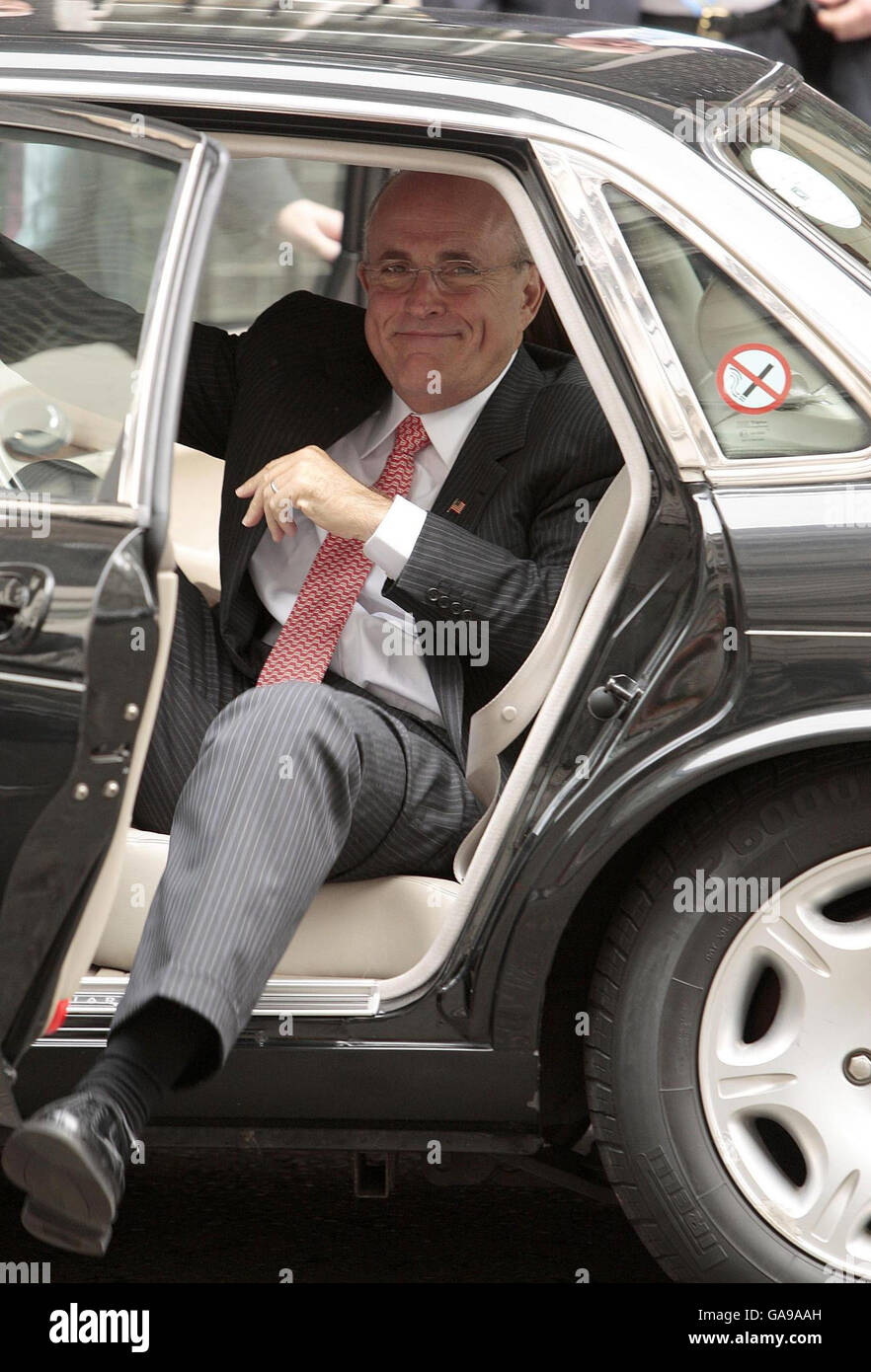 Guiliani visits the UK Stock Photo - Alamy