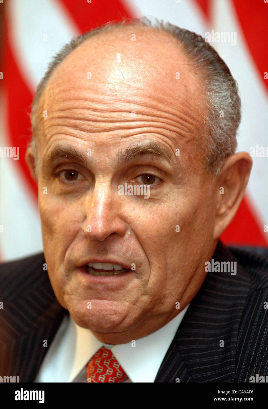 Guiliani visits the UK Stock Photo - Alamy