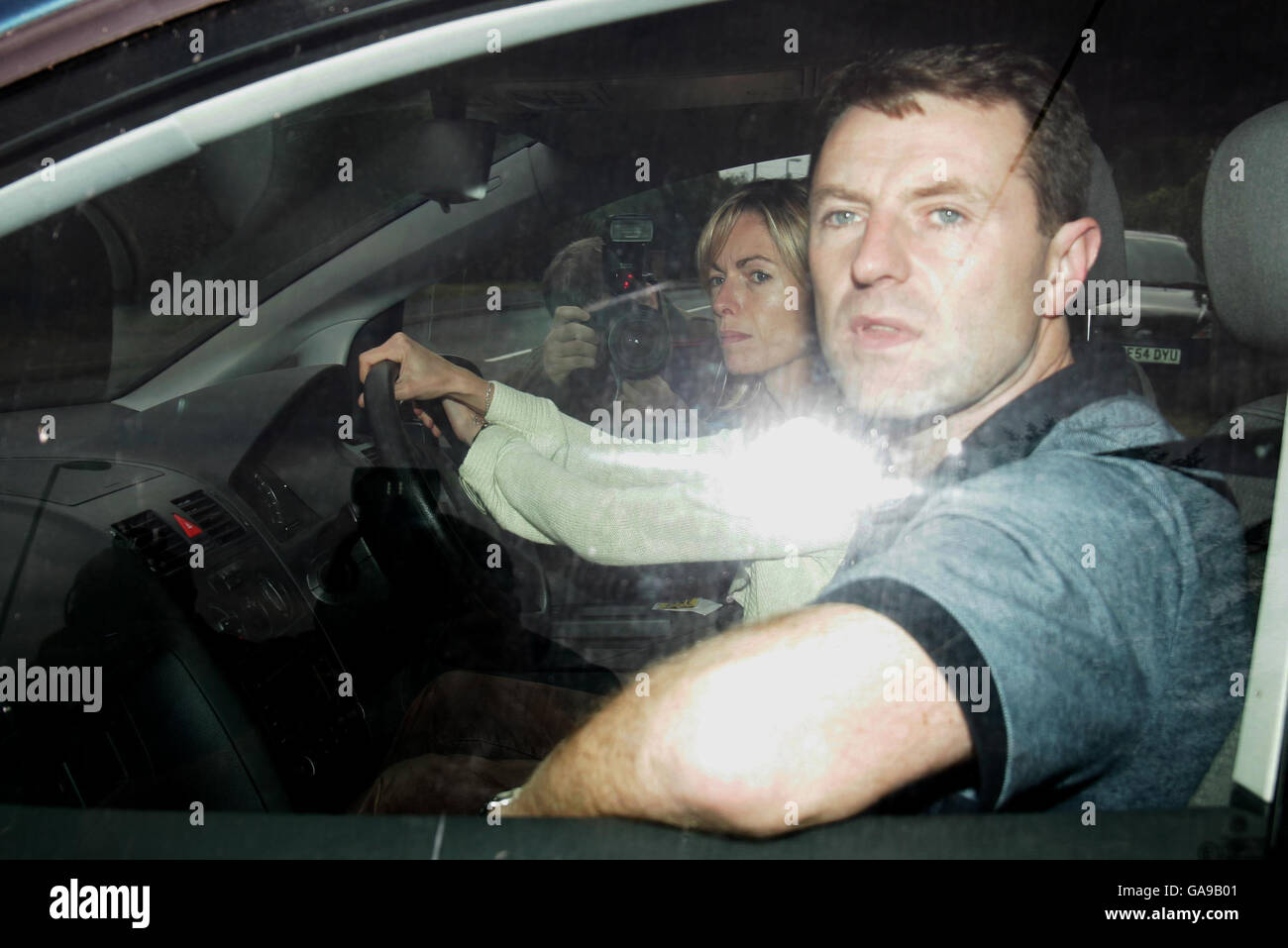 Missing Madeleine McCann. Gerry and Kate McCann outside their home in ...
