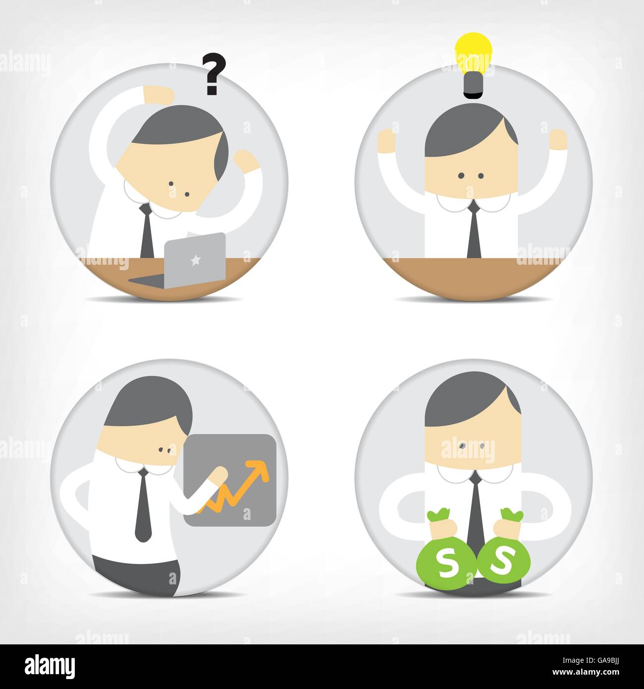 Man manager standing in Stock Vector Images - Alamy
