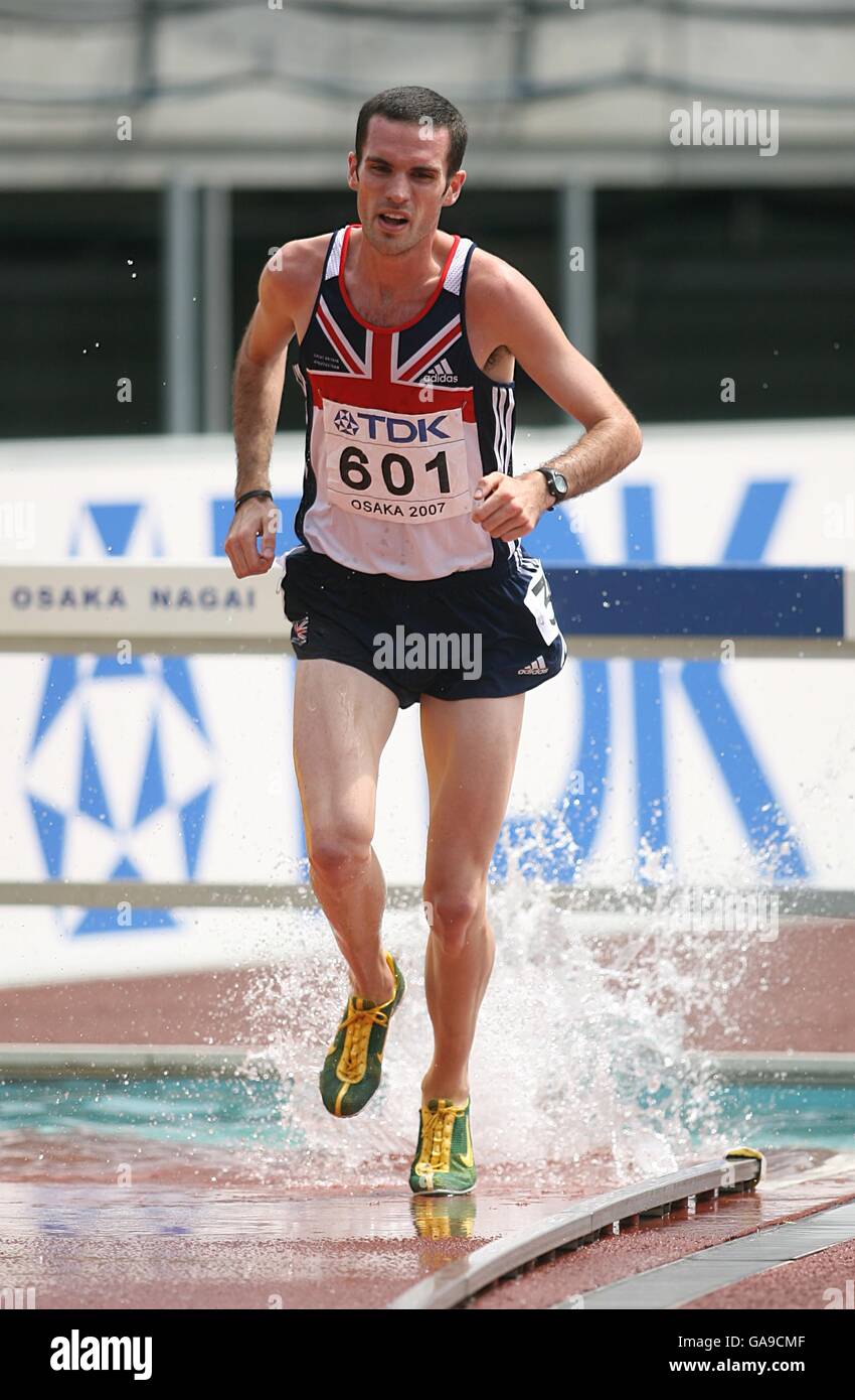 Great Britain's Andrew Lemoncello in action during the 3000 Metres ...