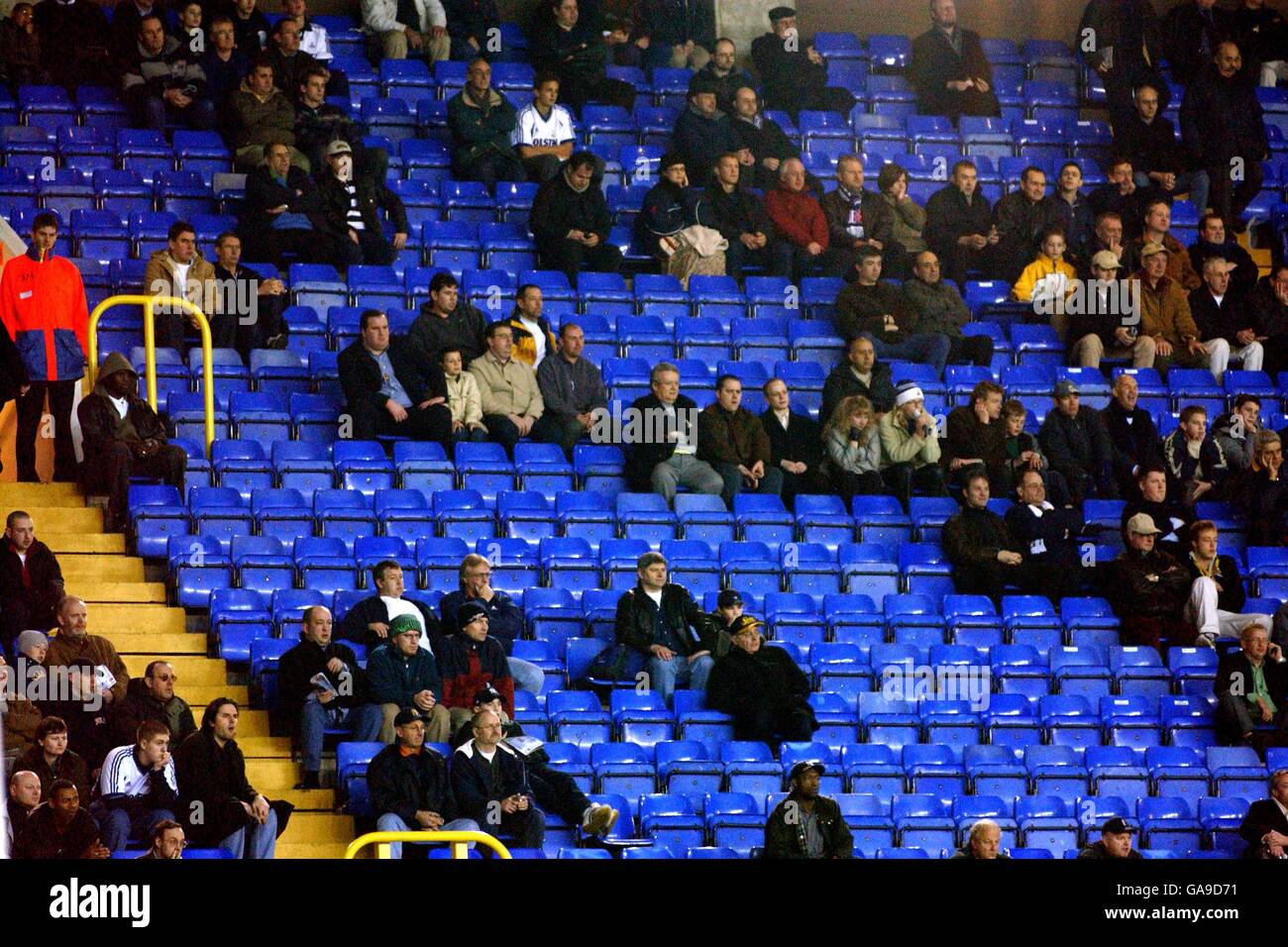 Empty seats before the end of the game show the disappointment of the ...