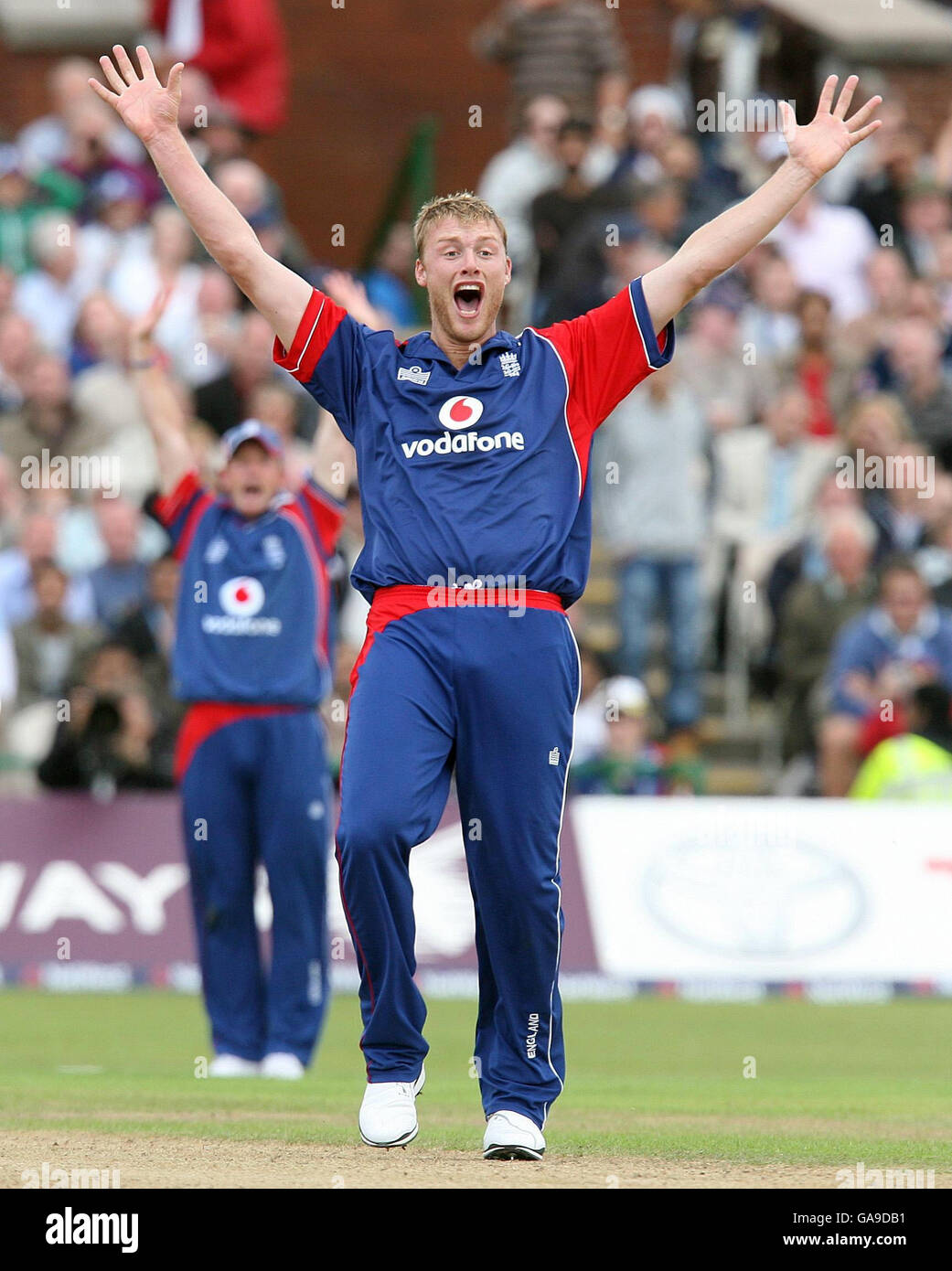 Full length appealing smiling shouting mangrs hi-res stock photography ...