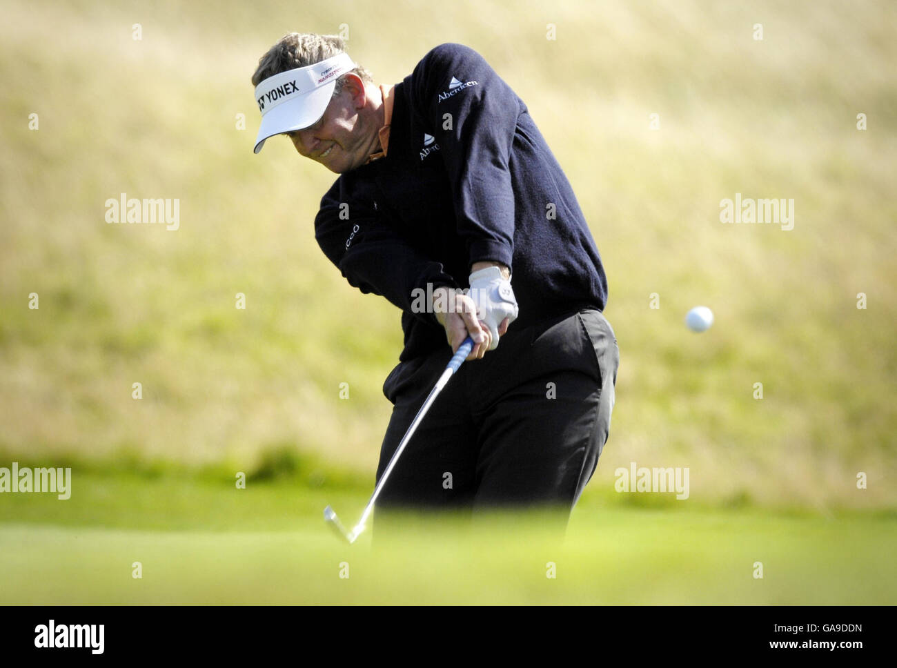 Scotland's Colin Montgomerie on the 3rd during the Johnnie Walker ...