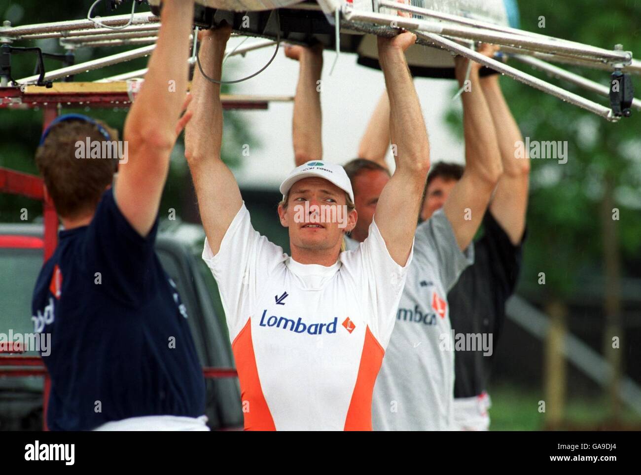 Tim Foster shows the strain as he and the rest of the Olympics team ...