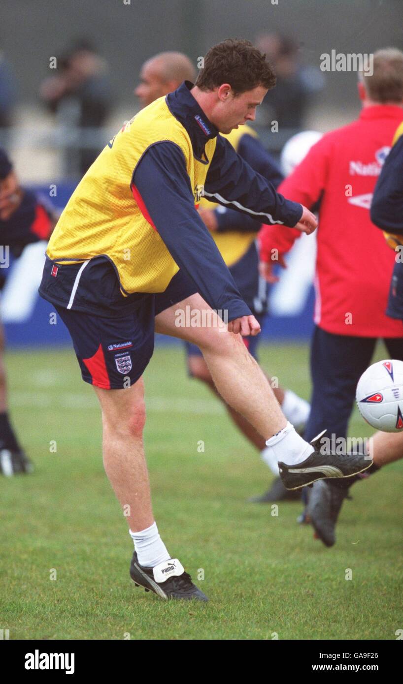International Soccer - England Training. Wayne Bridge at todays England ...