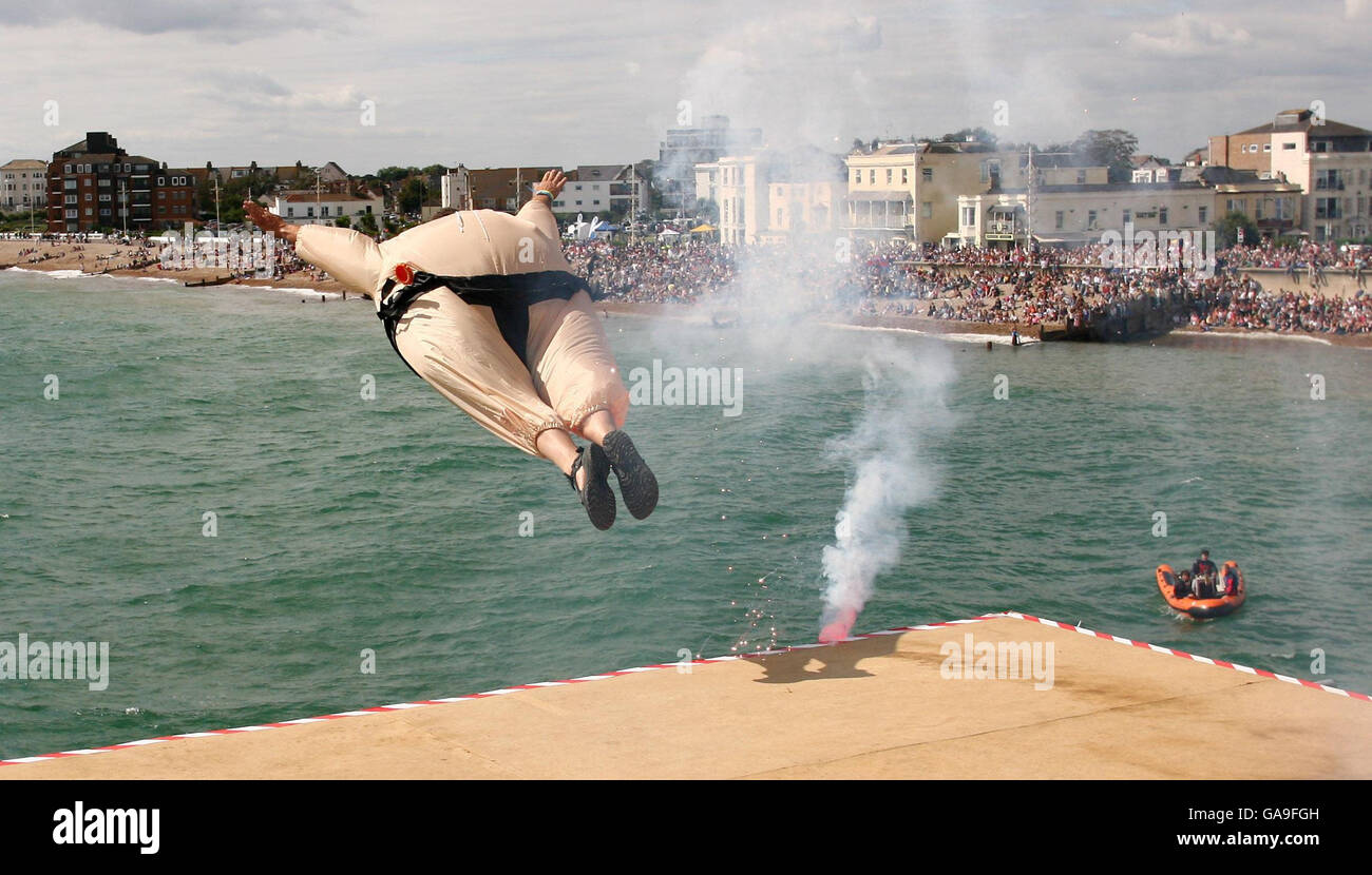 Birdman of Bognor Stock Photo - Alamy