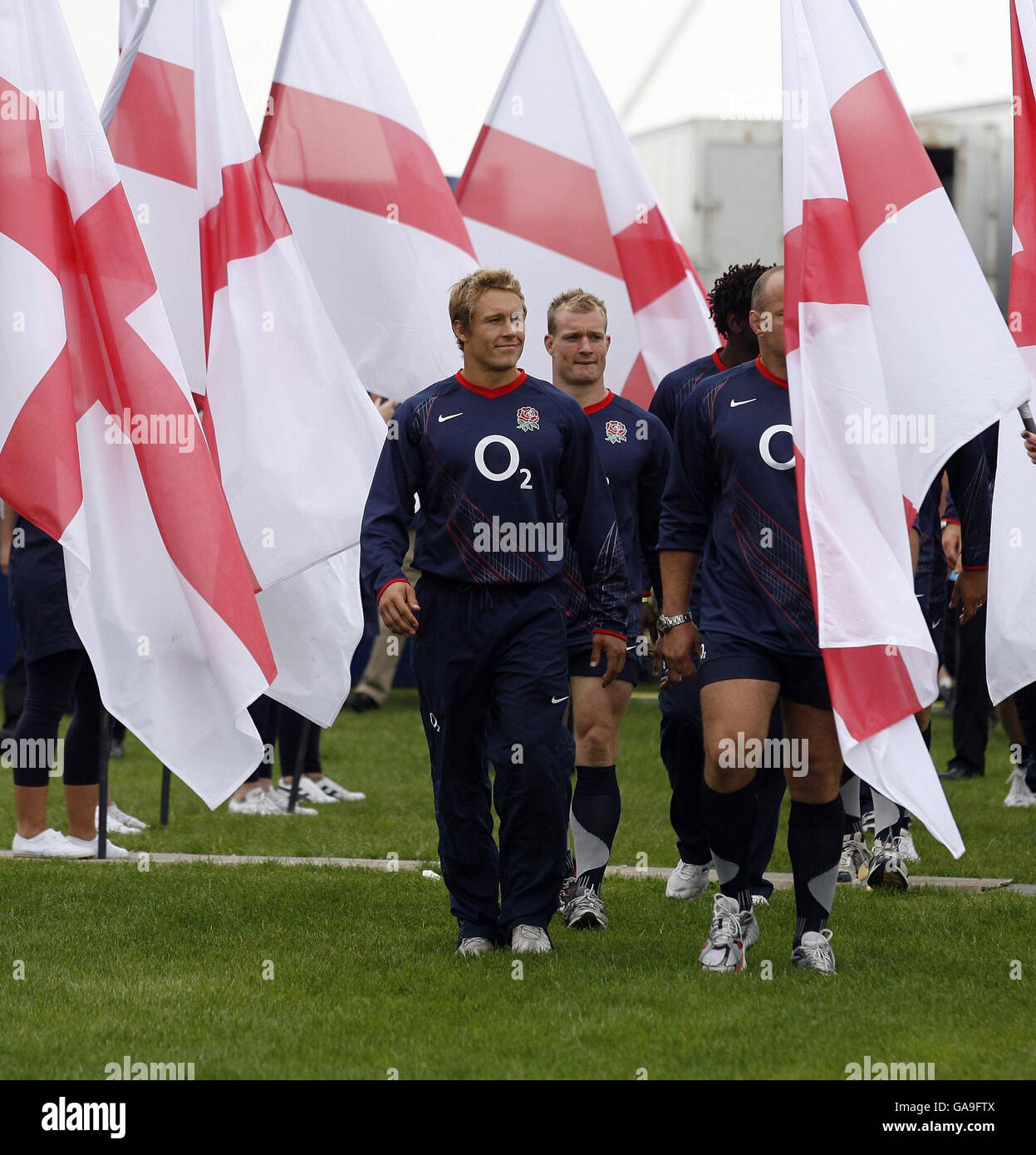 Rugby Union - England O2 Scrum In The Park - Regents Park Stock Photo ...
