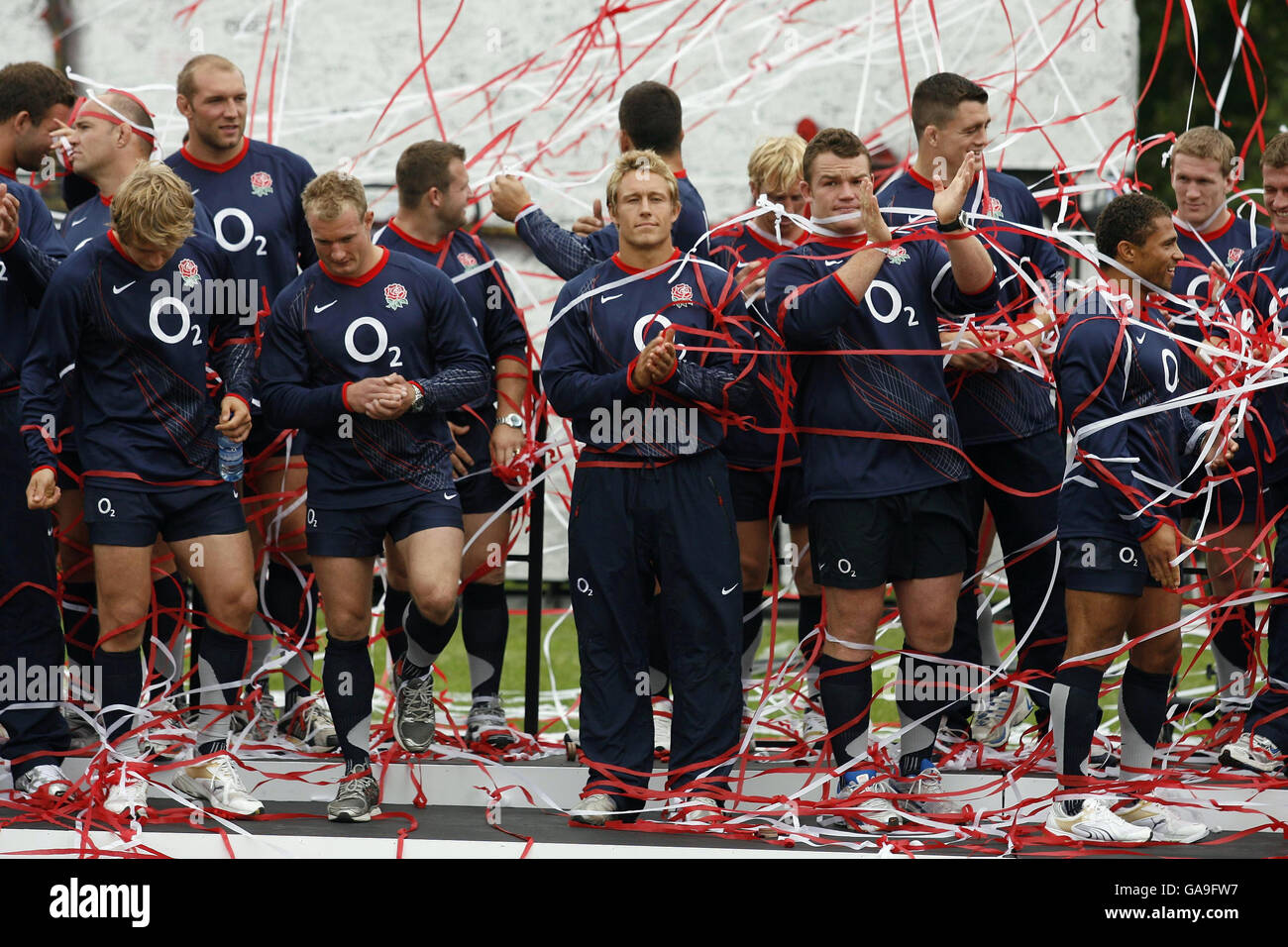 Rugby Union - England O2 Scrum In The Park - Regents Park Stock Photo ...