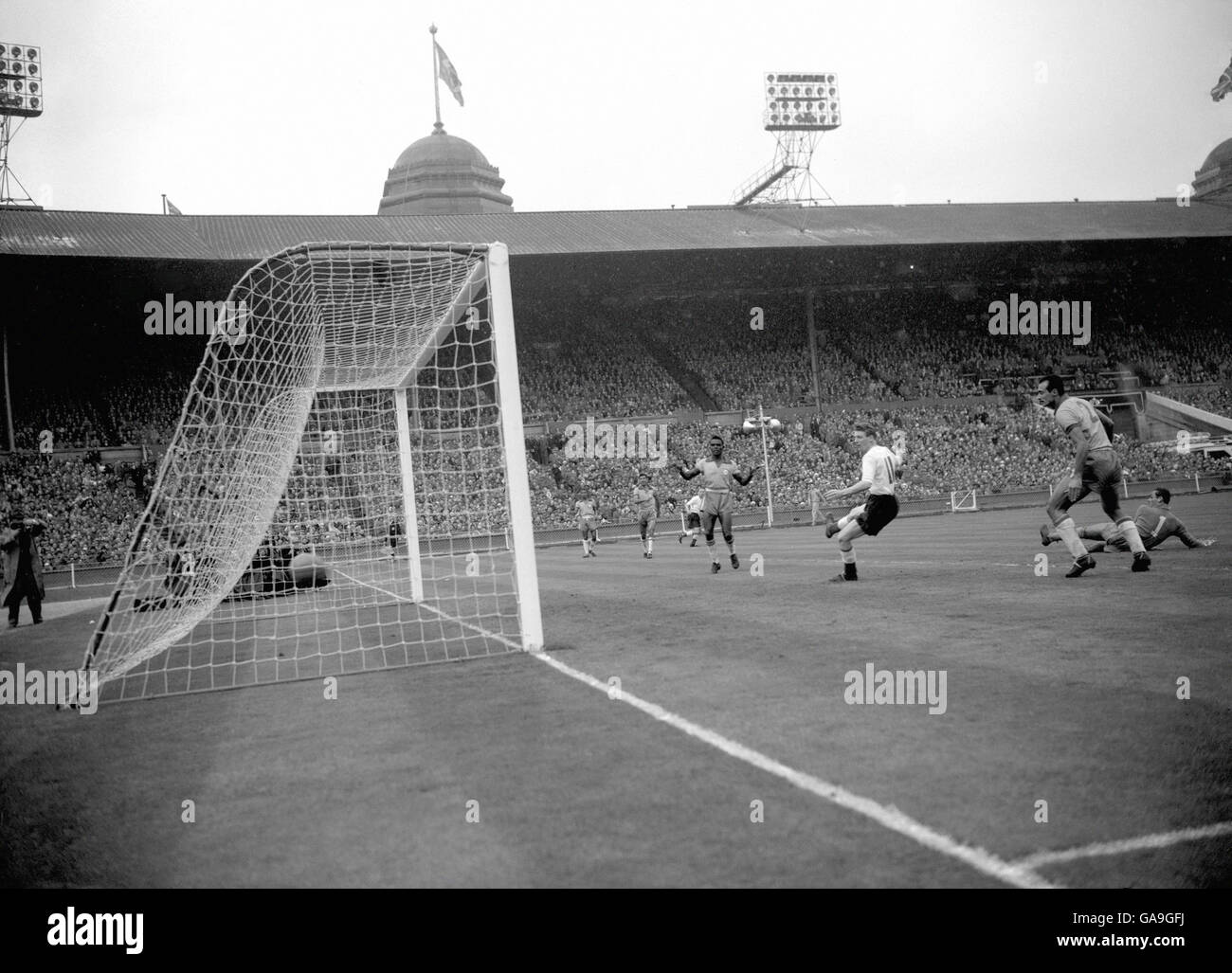 Friendly soccer game Black and White Stock Photos & Images - Alamy