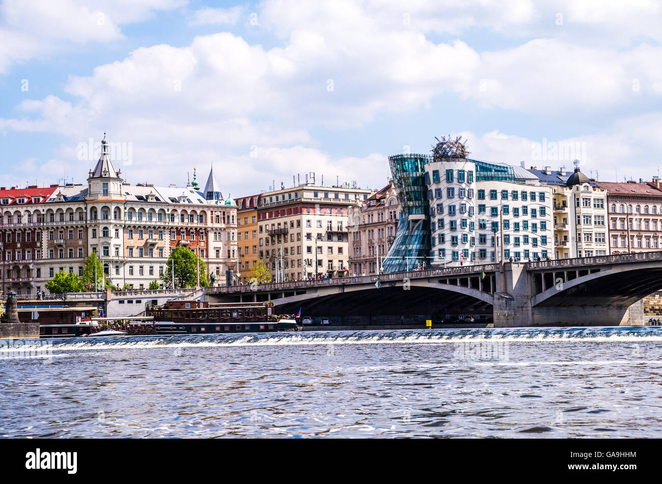 Czech republic modern architecture - Dancing home Stock Photo - Alamy