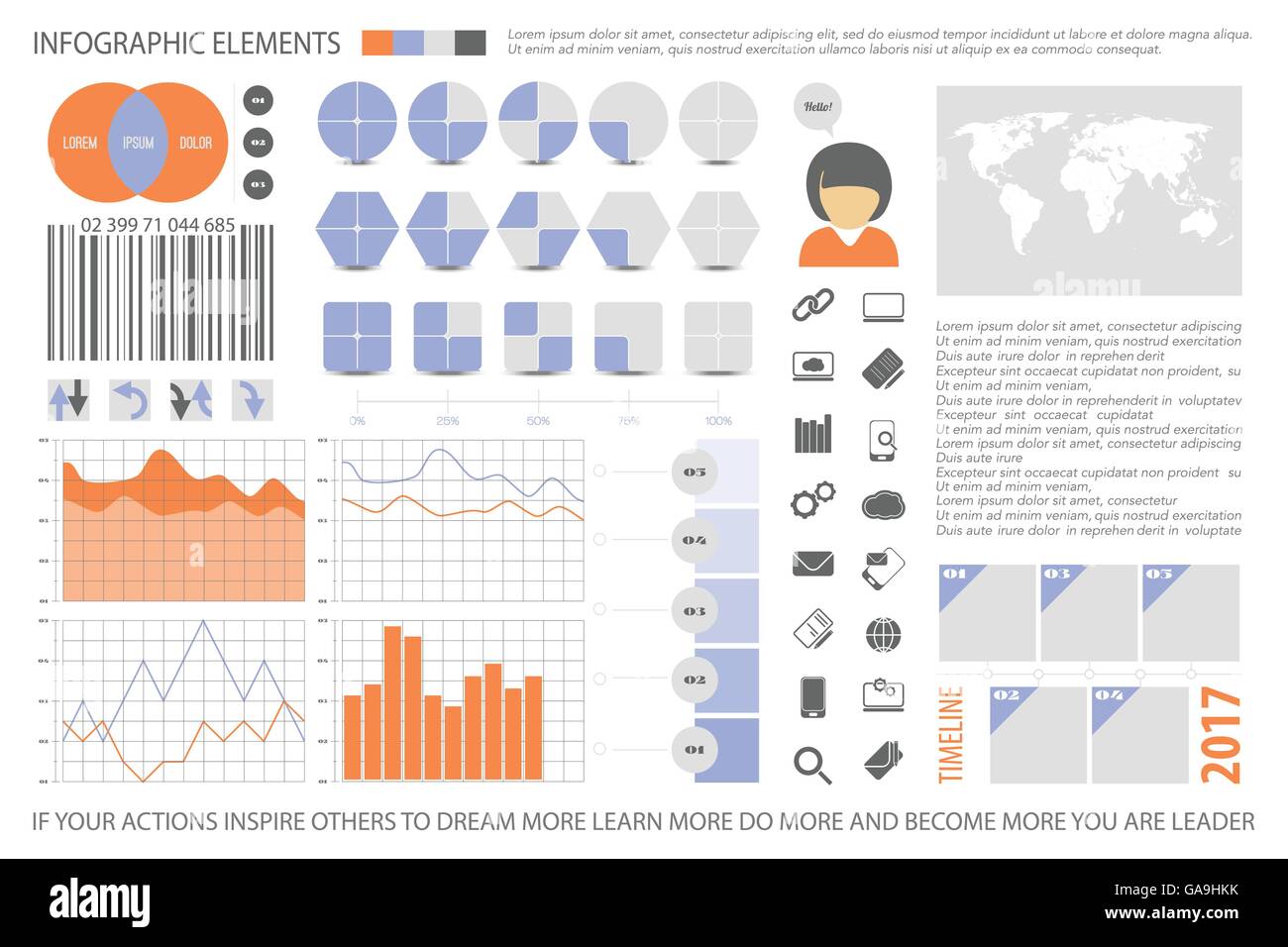 infographic elements, web technology icons. vector time line diagram ...