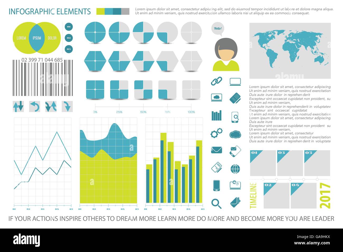infographic elements, internet technology icons. vector time line ...