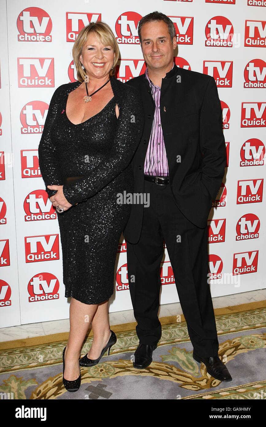 Phil Vickery and his wife Fern Britton arriving for the TV Quick and TV ...
