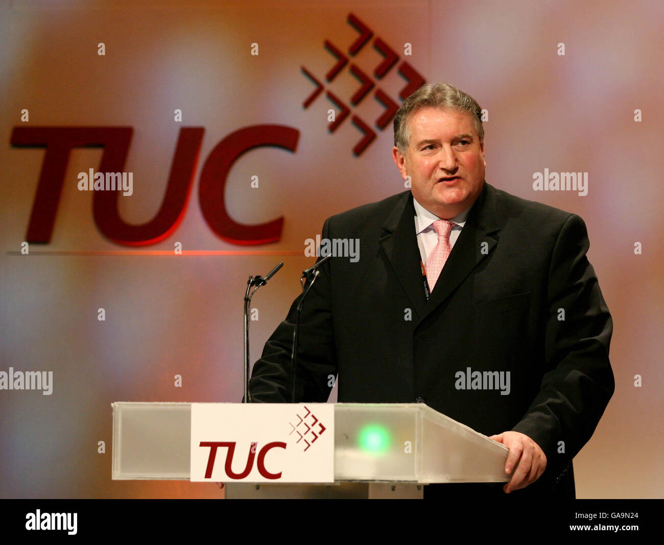 Paul Kenny, General Secretary of the GMB speaking during the T.U.C ...