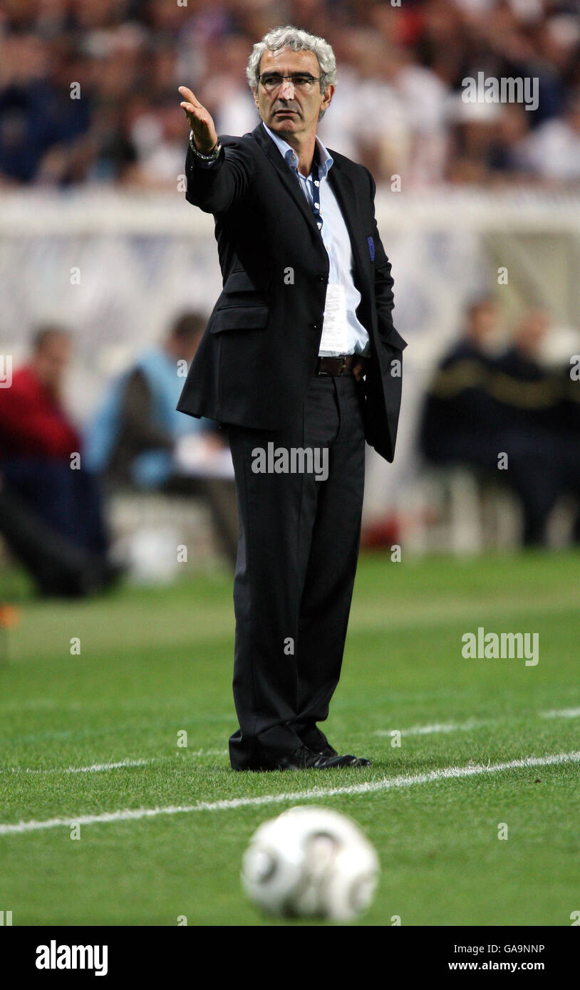 French coach Raymond Domenech during the UEFA European Championship ...