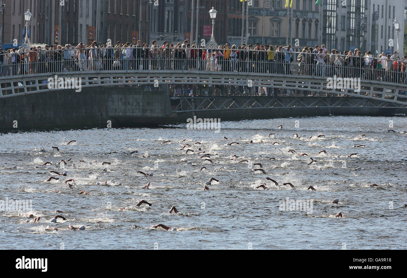 The 87th annual liffey swim hi-res stock photography and images - Alamy