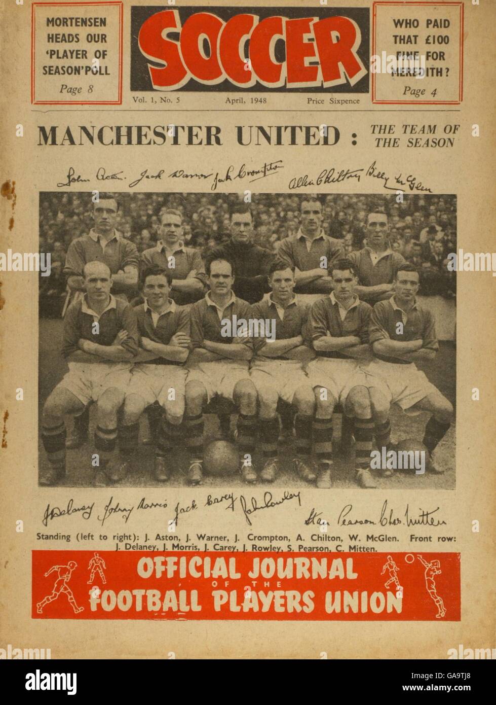 The front cover of soccer magazine hi-res stock photography and images ...