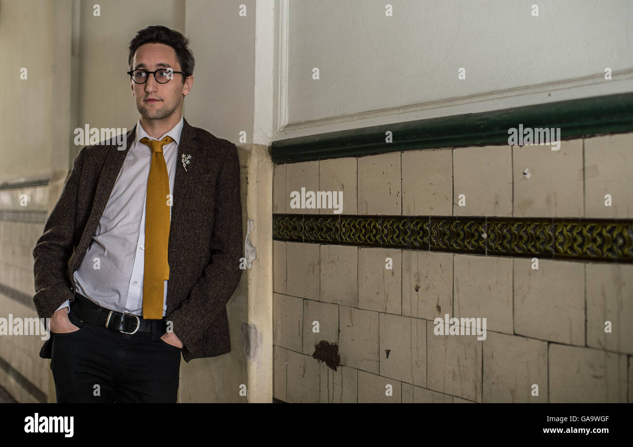 British author Robert Wringham poses for a photo in Berlin, Germany, 03 ...
