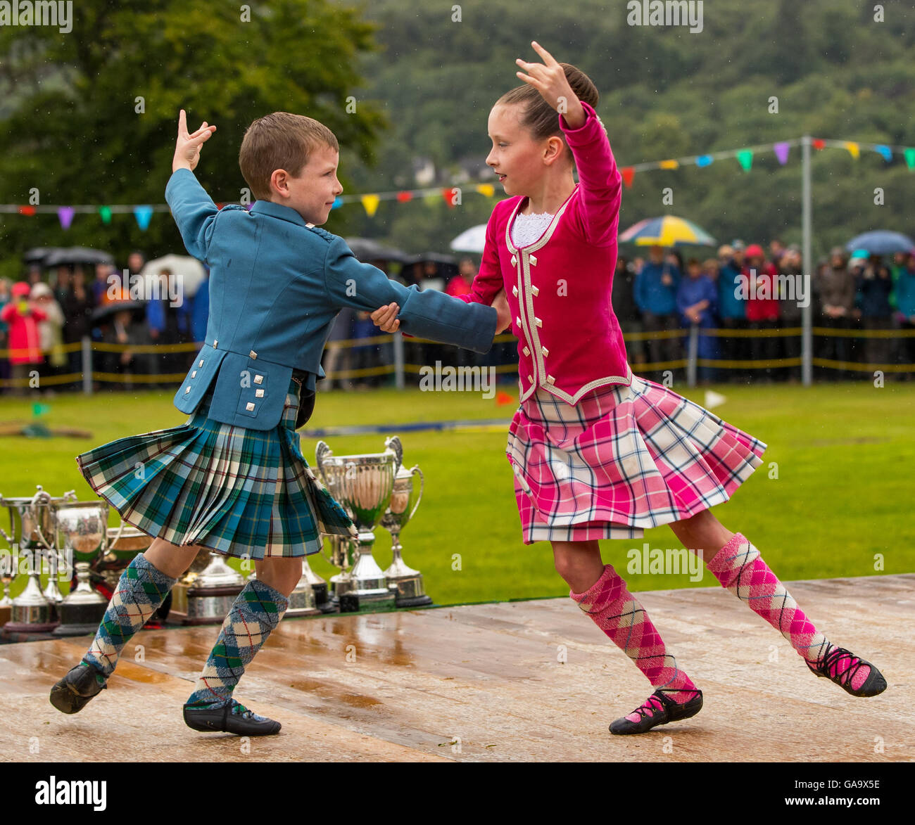 Highland games children kilt hi-res stock photography and images - Alamy