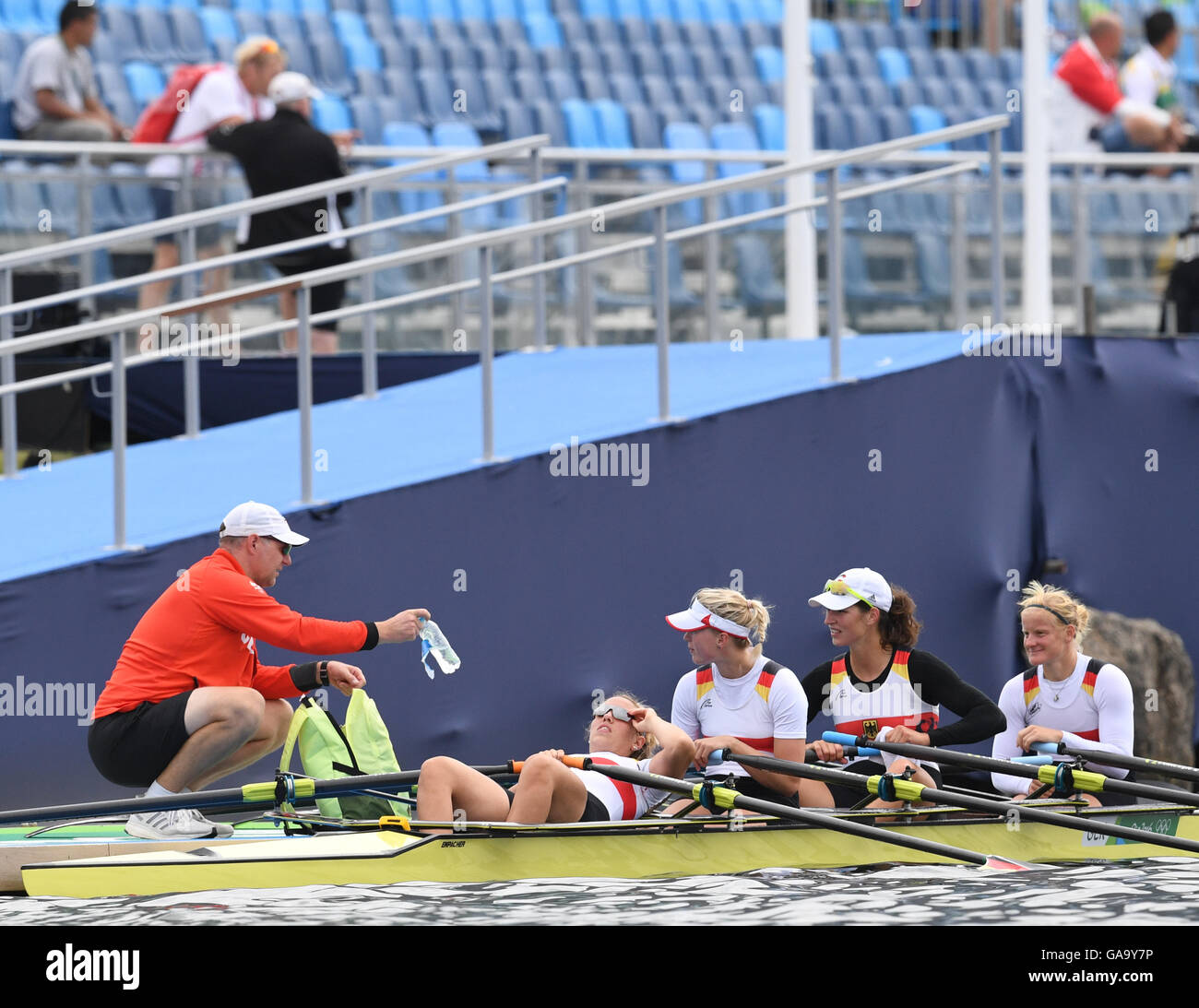 Rio de Janeiro, Brazil. 4th Aug, 2016. The women's double four rowing ...