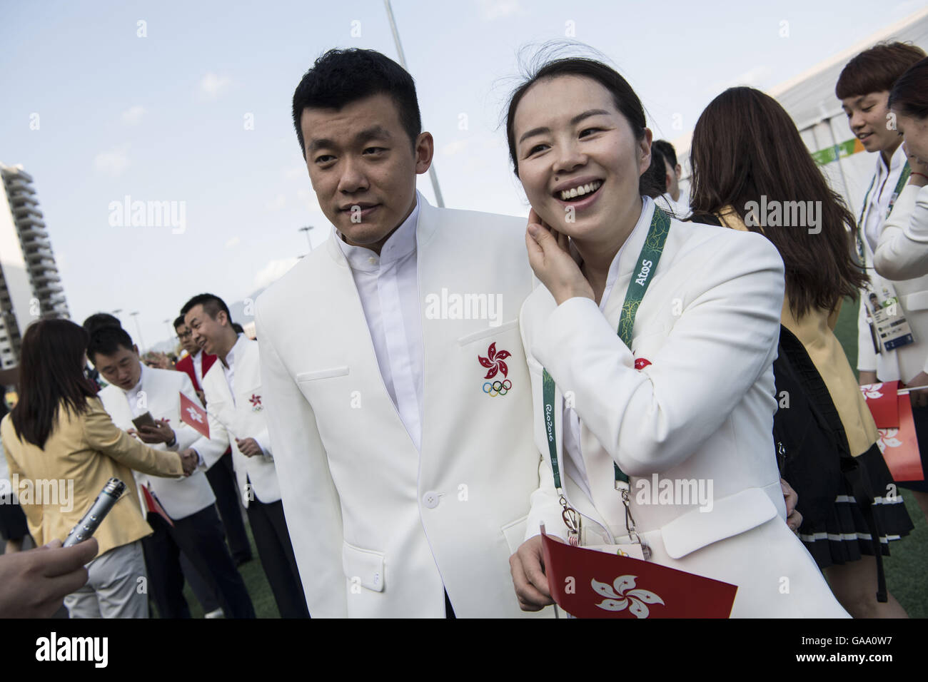 Rio De Janeiro, Brazil. 4th Aug, 2016. Tie Ya Na (R) and Tang Peng of ...