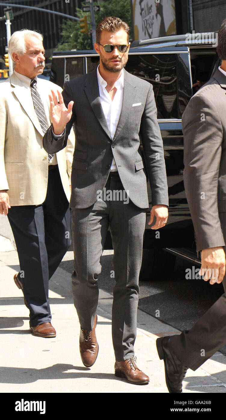 New York, USA. 4th August, 2016. Jamie Dornan at The Late Show with ...