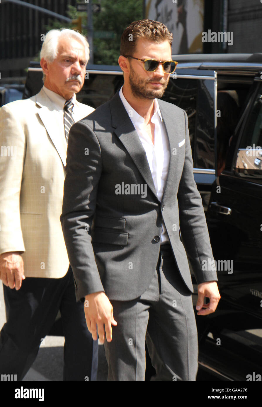 New York, USA. 4th August, 2016. Jamie Dornan at The Late Show with ...