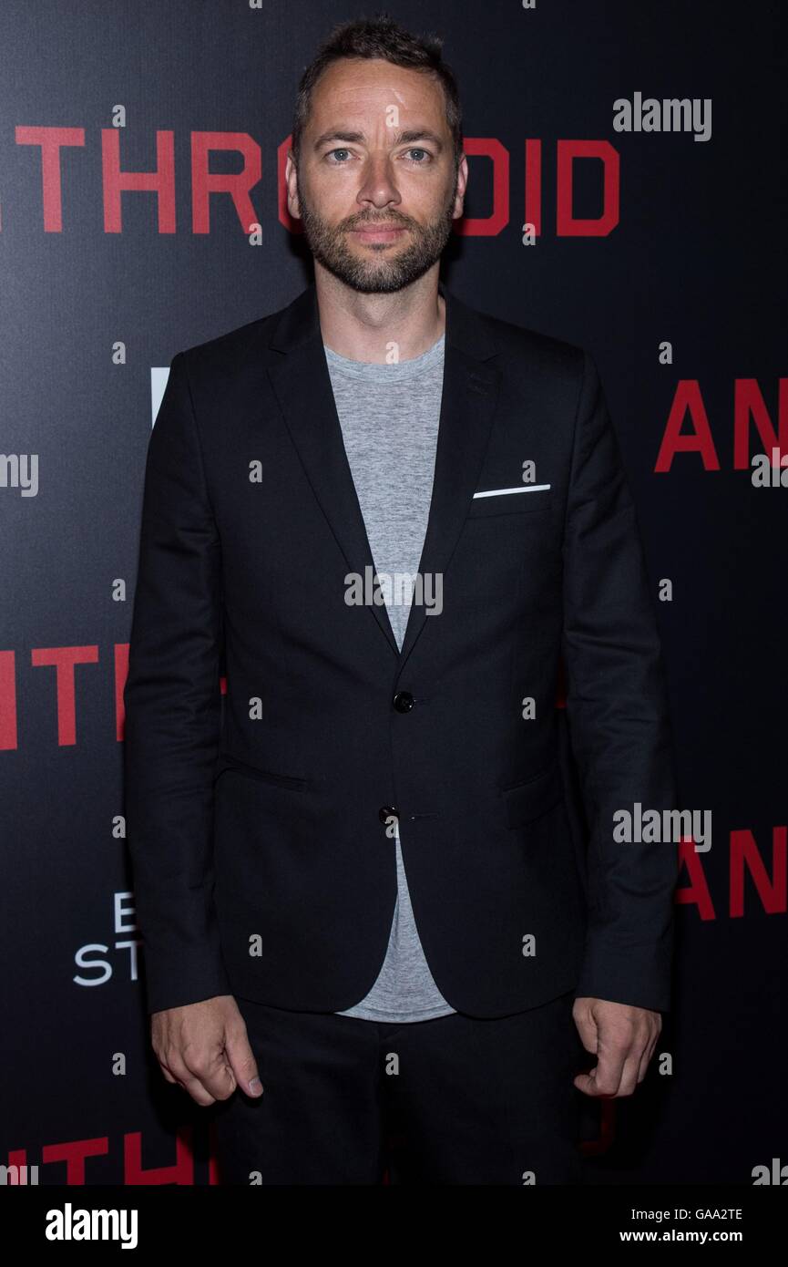 New York, NY, USA. 4th Aug, 2016. Sean Ellis at arrivals for ANTHROPOID ...