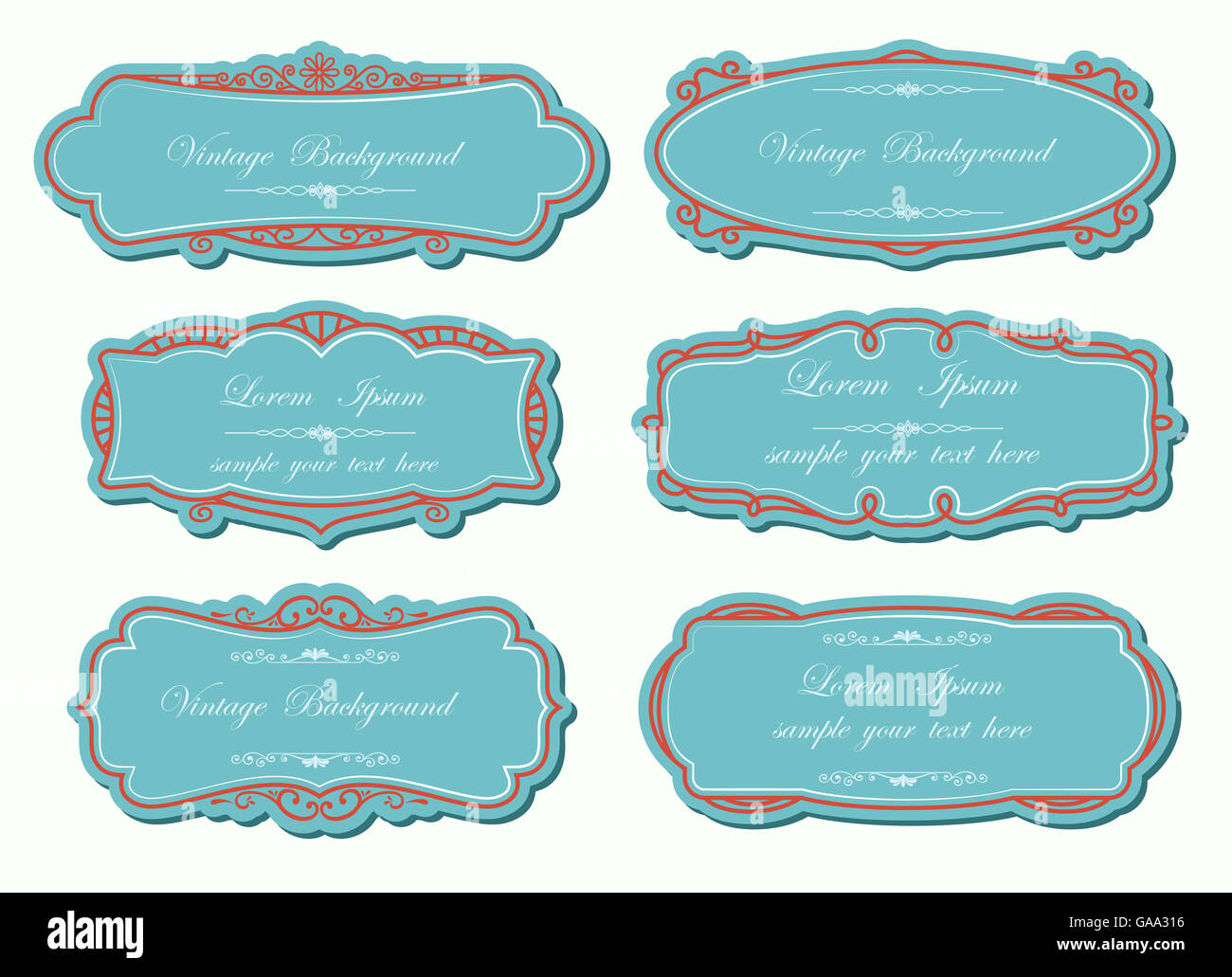 Set of vector labels Stock Photo - Alamy
